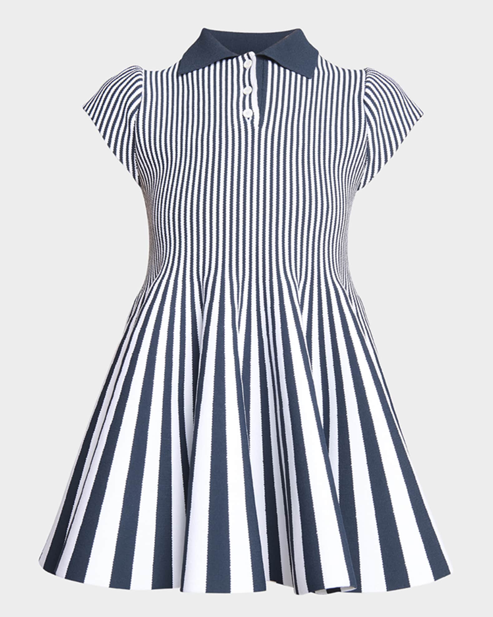 Loewe Striped Mini Polo Dress | Neiman Marcus