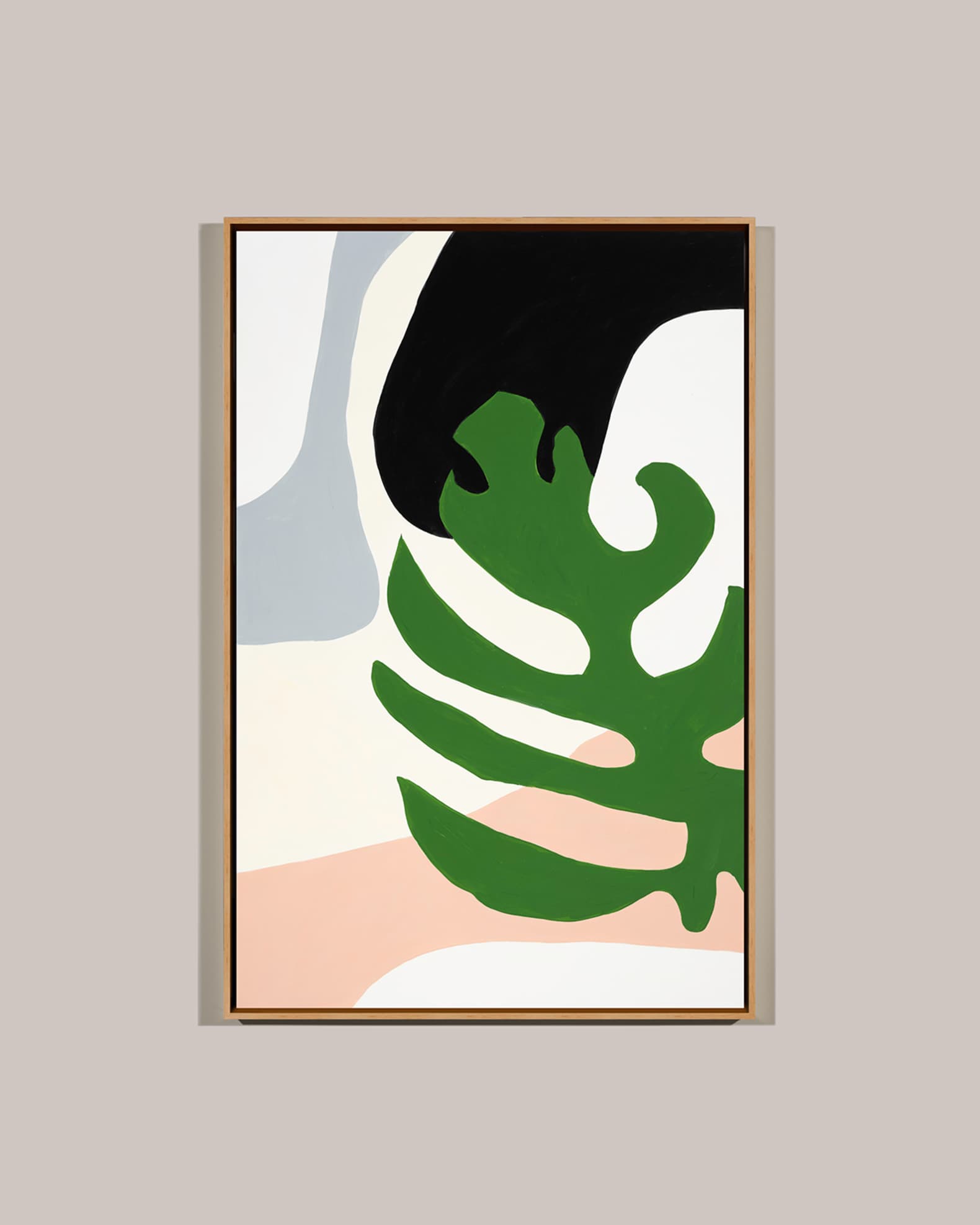 Yoffi "Modern Botanical 5' Framed Giclee | Neiman Marcus