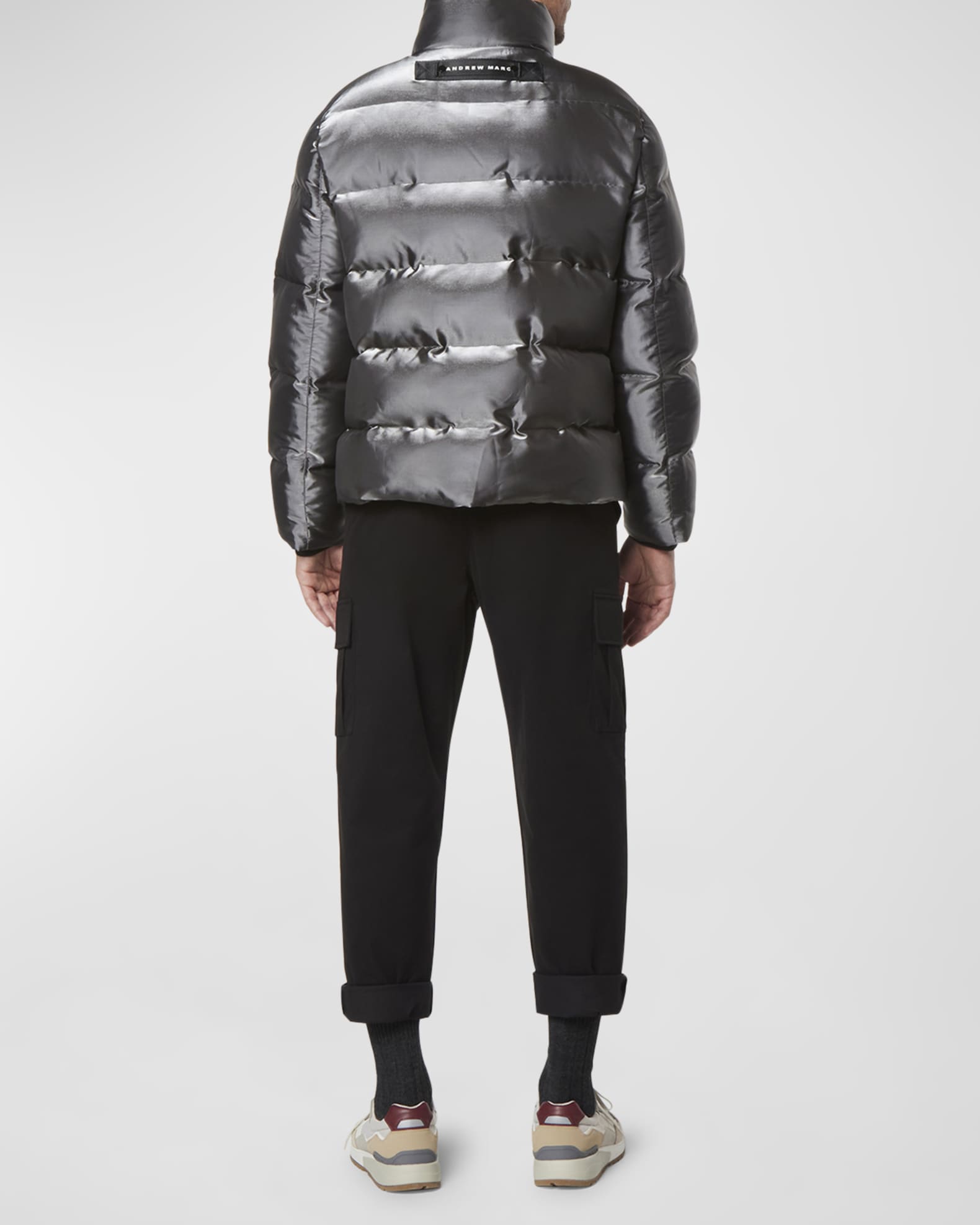 Andrew Marc Men's Gallium Metal Luxe Jacket | Neiman Marcus
