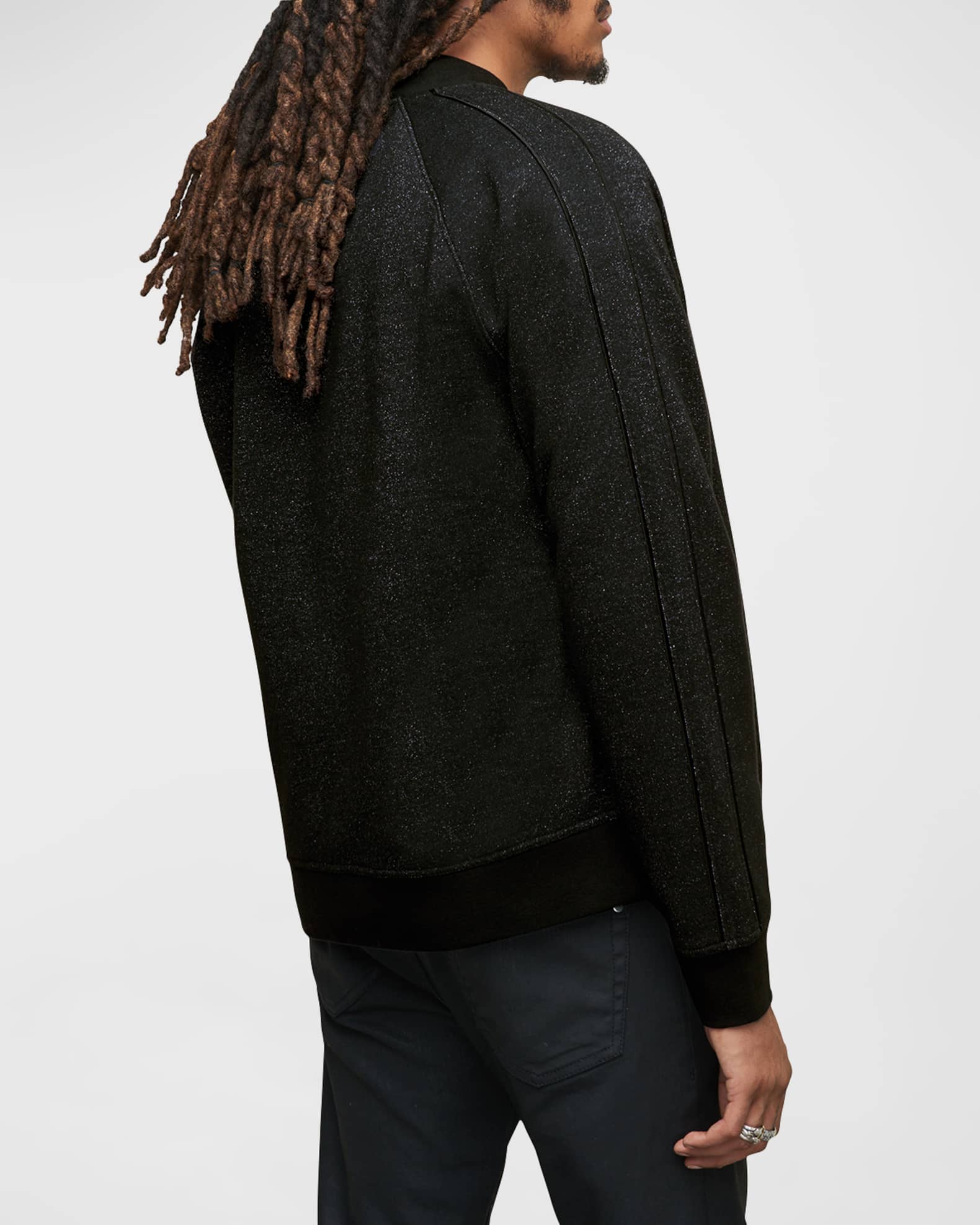 John Varvatos Men's Jude Lurex Bomber Jacket | Neiman Marcus