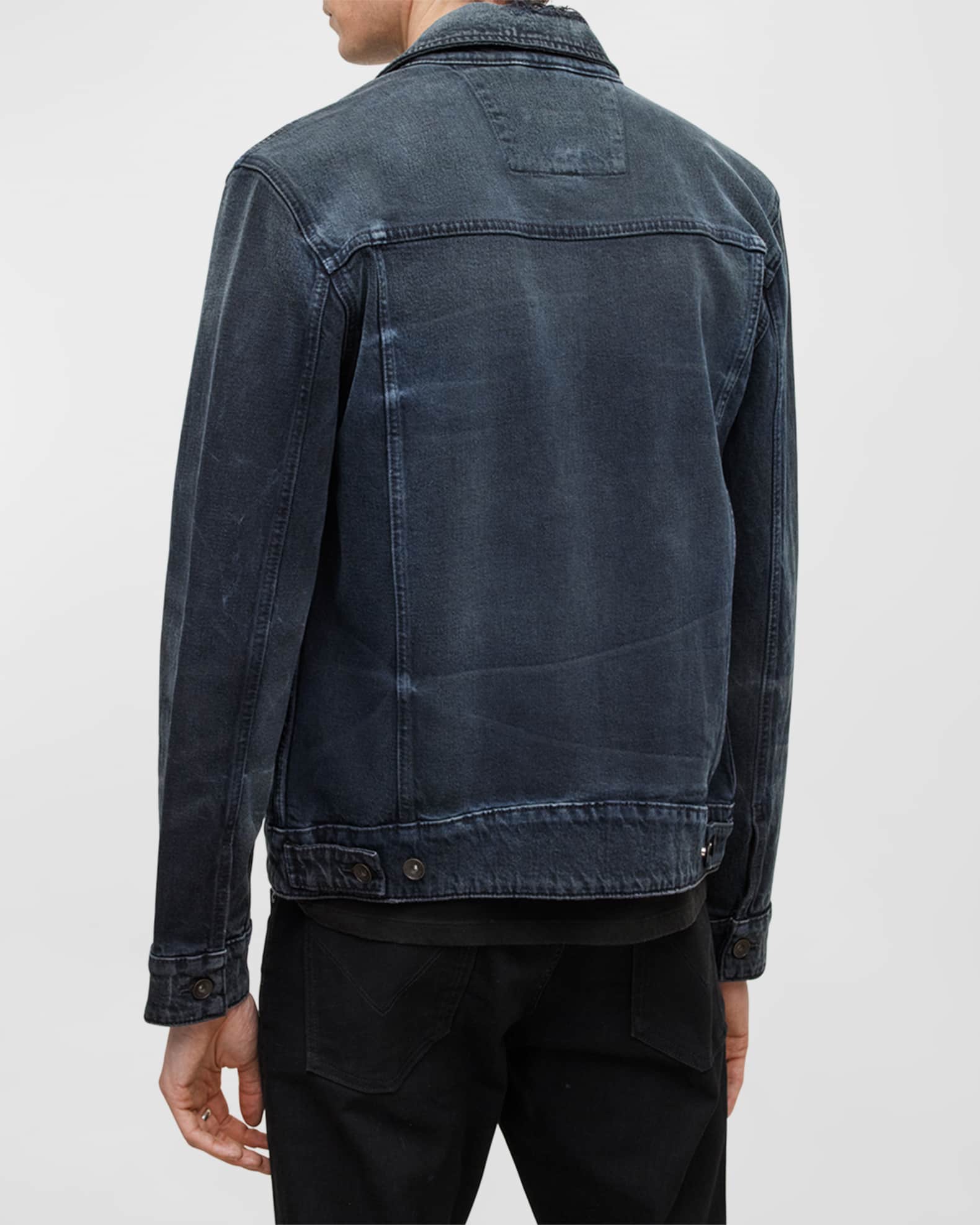 John Varvatos Men's Felix Denim Trucker Jacket | Neiman Marcus