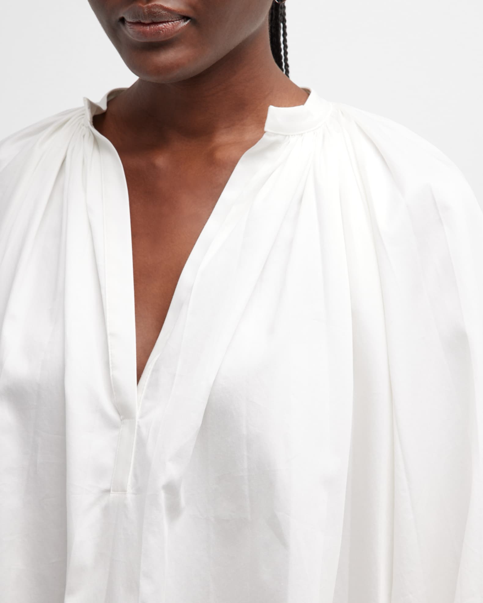Lug Von Siga Arya Long-Sleeve Pleated Top | Neiman Marcus