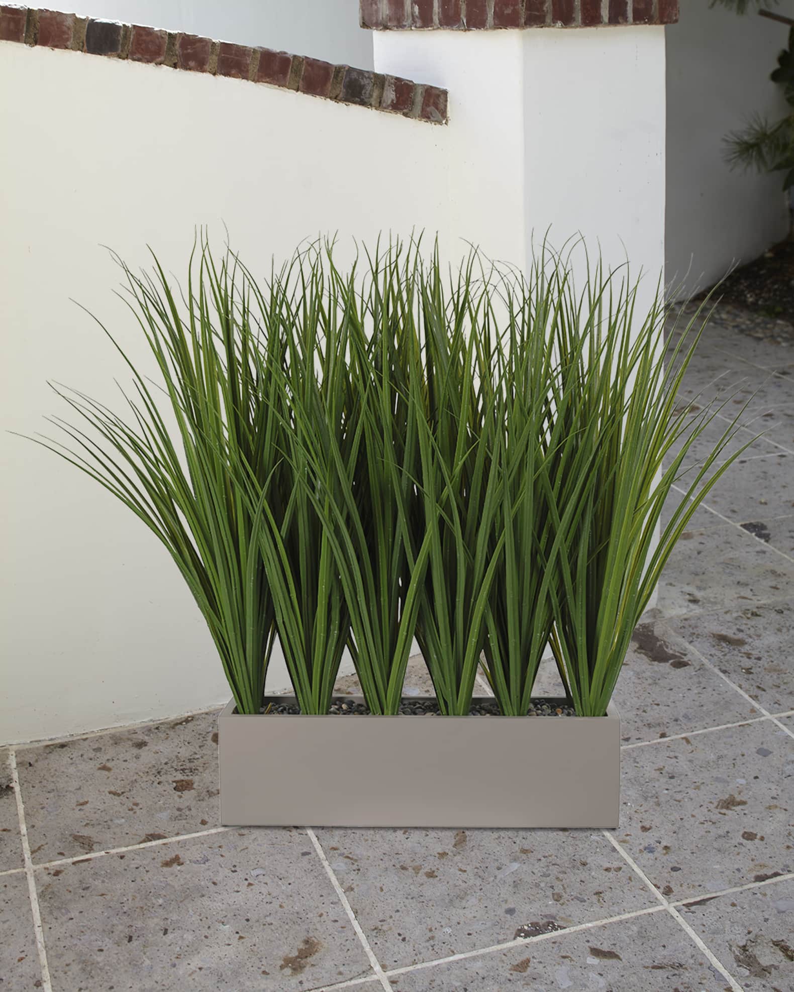 NDI Faux Grass In Grey Trough, 38"T | Neiman Marcus