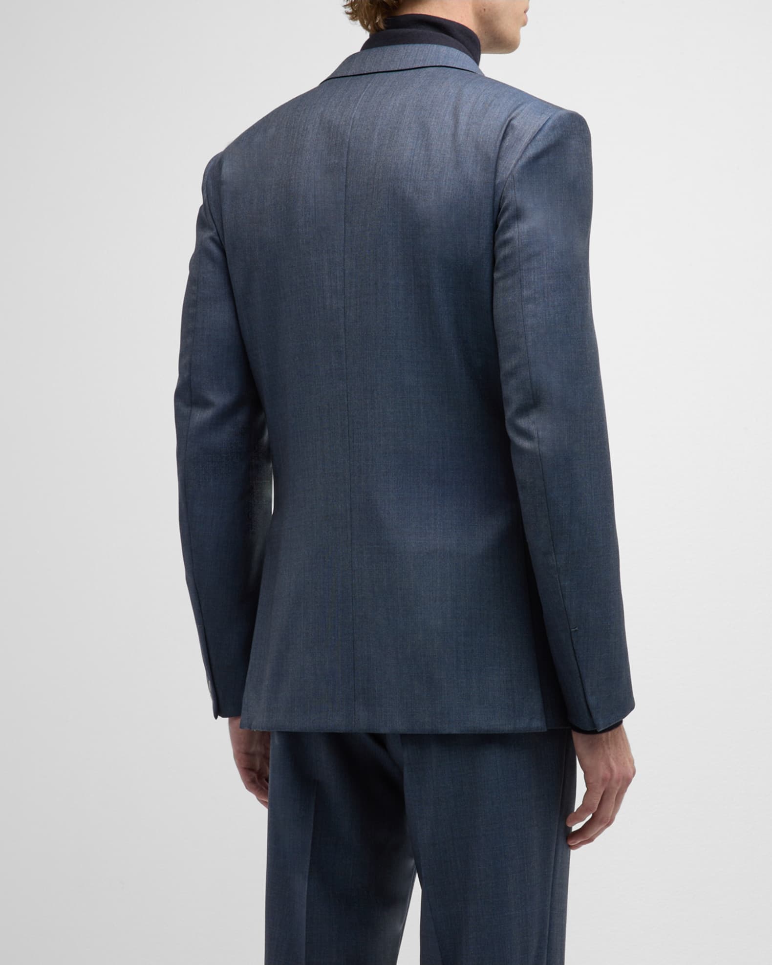 ZEGNA Men's Wool Sharkskin Suit | Neiman Marcus