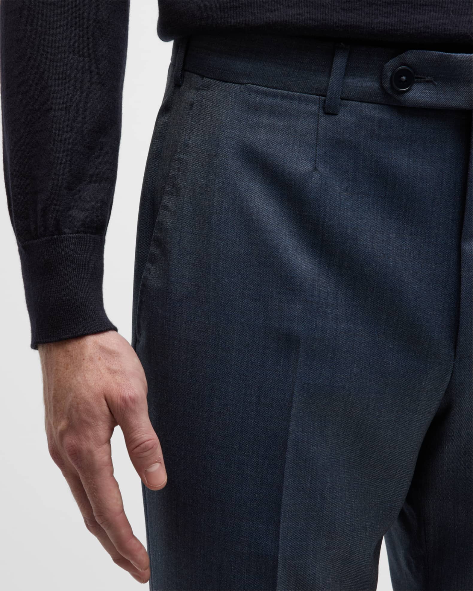 ZEGNA Men's Wool Sharkskin Suit | Neiman Marcus