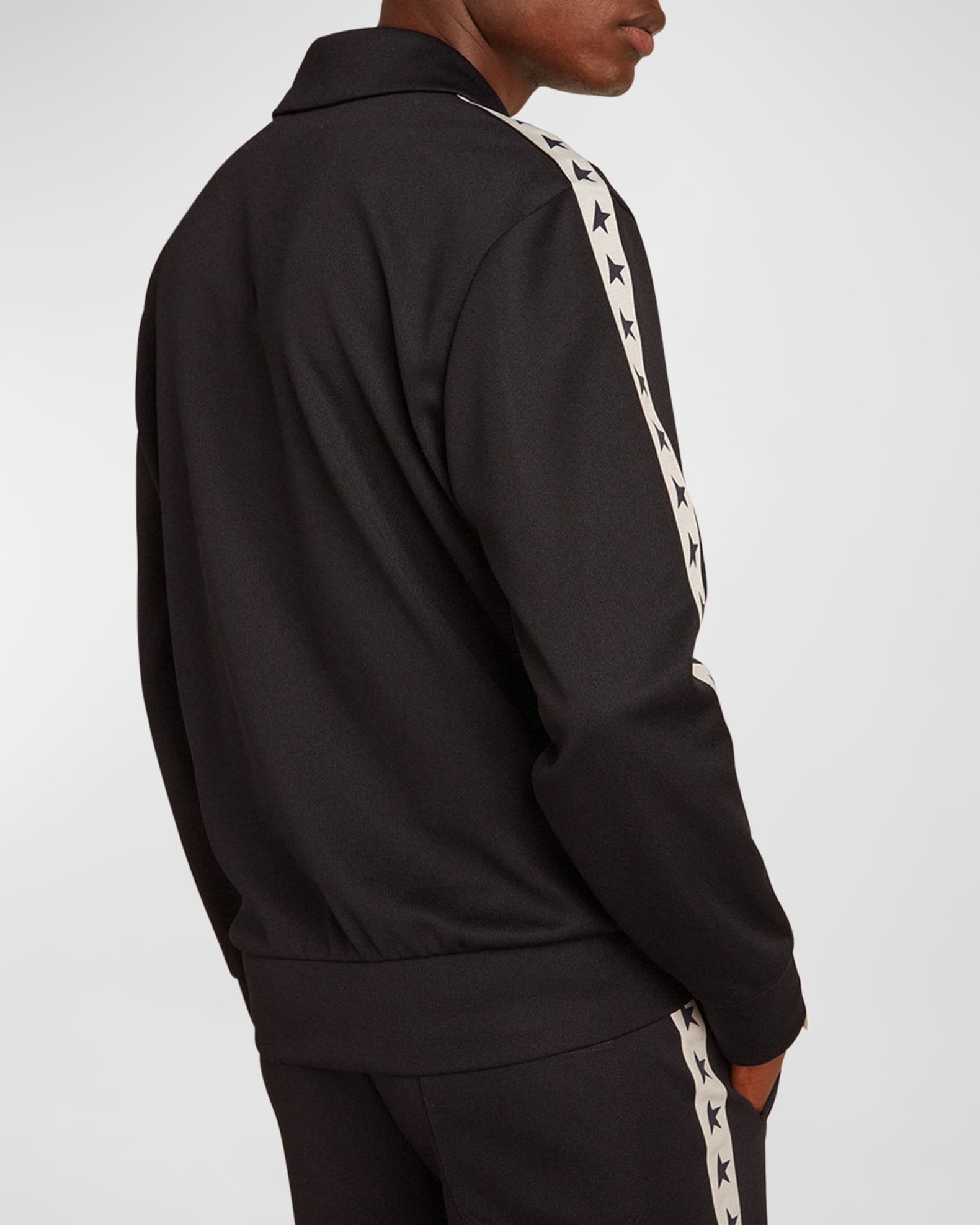 Golden Goose Men's Denis Track Jacket with Star Taping | Neiman Marcus