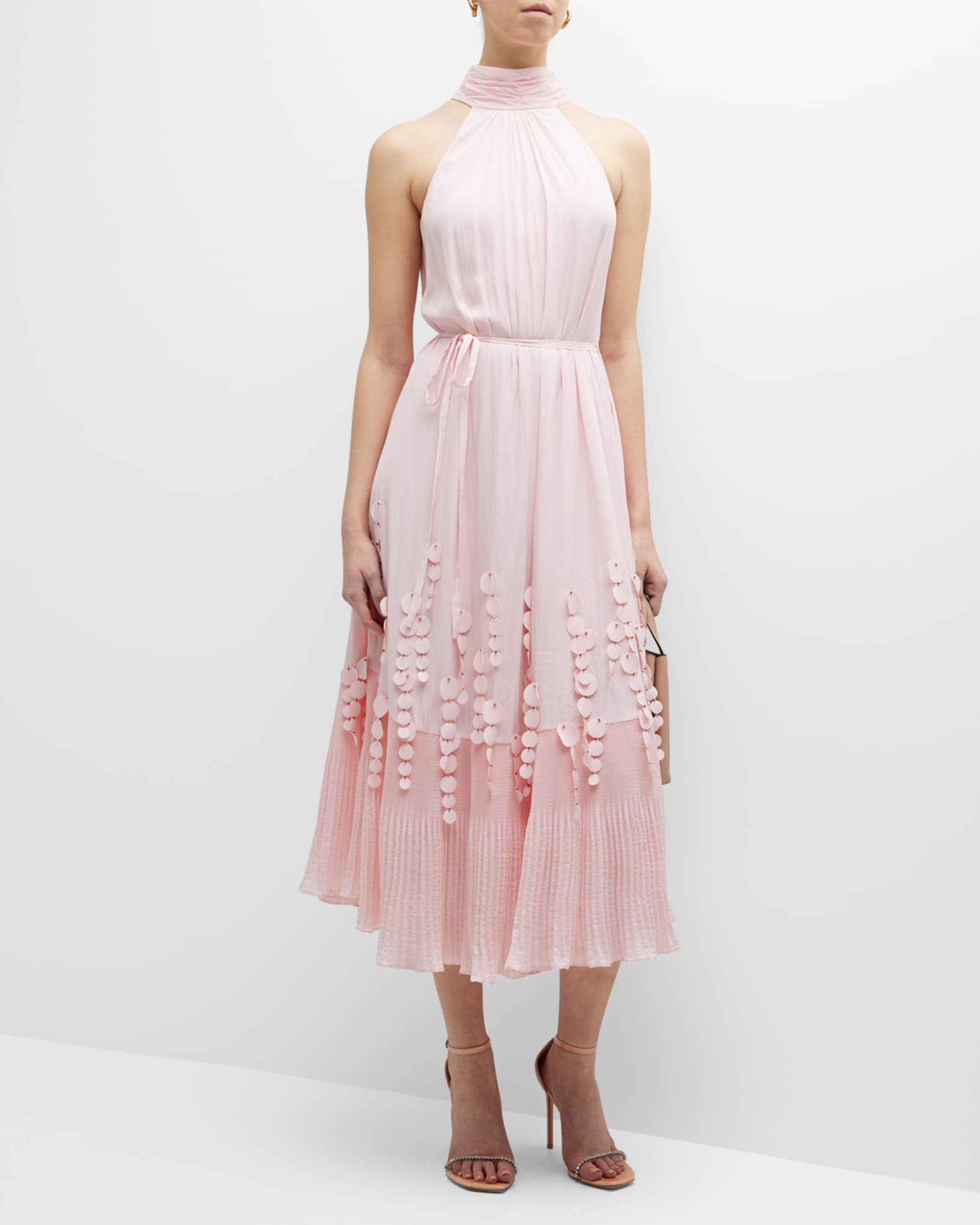 Ramy Brook Vania Halter Midi Dress Neiman Marcus