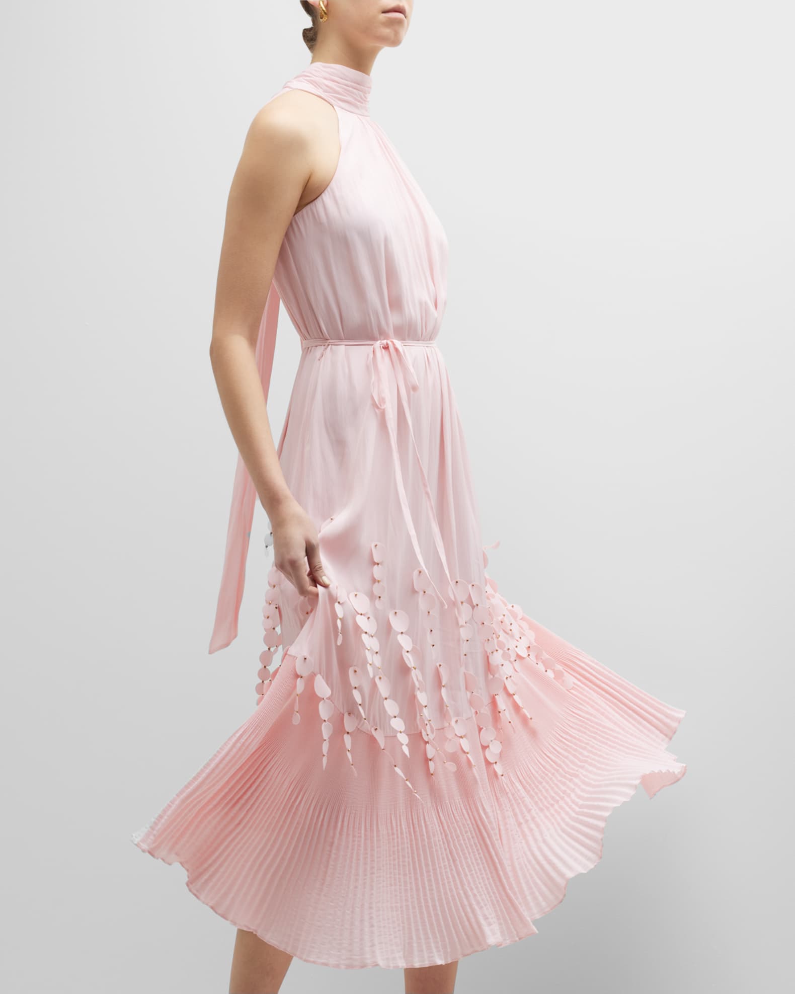 Ramy Brook Vania Halter Midi Dress Neiman Marcus