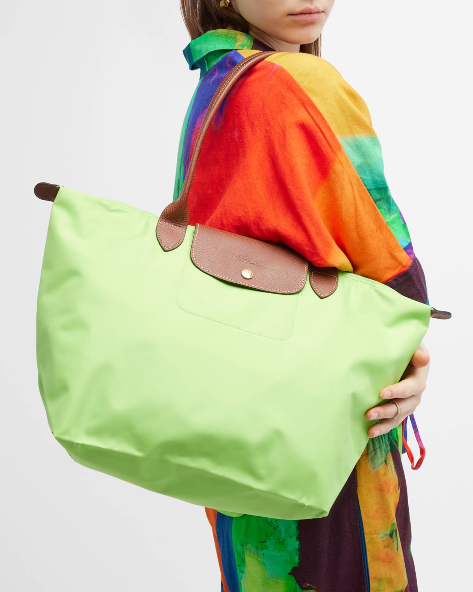 Longchamp Le Pliage Large Recycled Canvas Tote Bag | Neiman Marcus