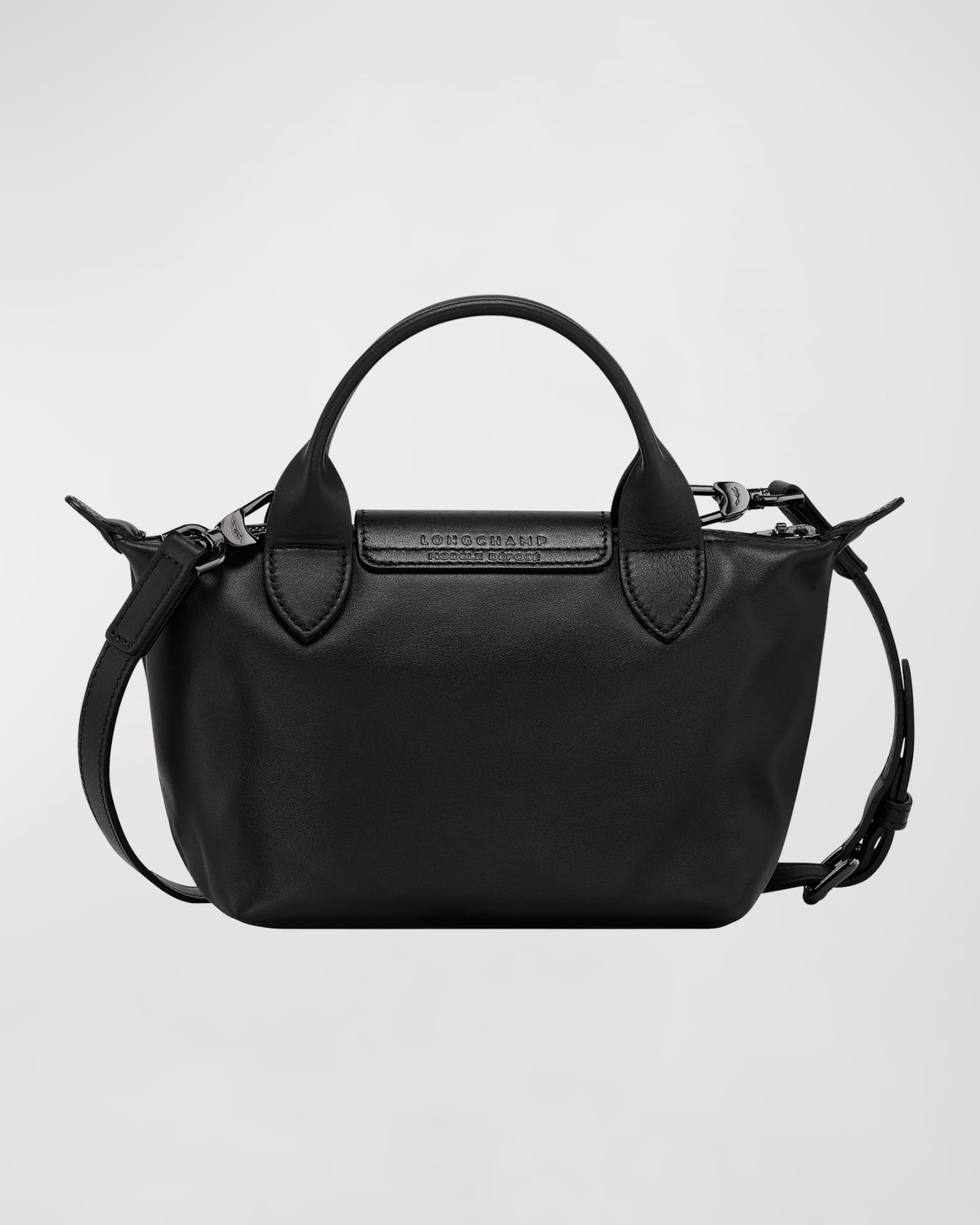 Longchamp Le Pliage Cuir XS Leather Top-Handle Bag | Neiman Marcus