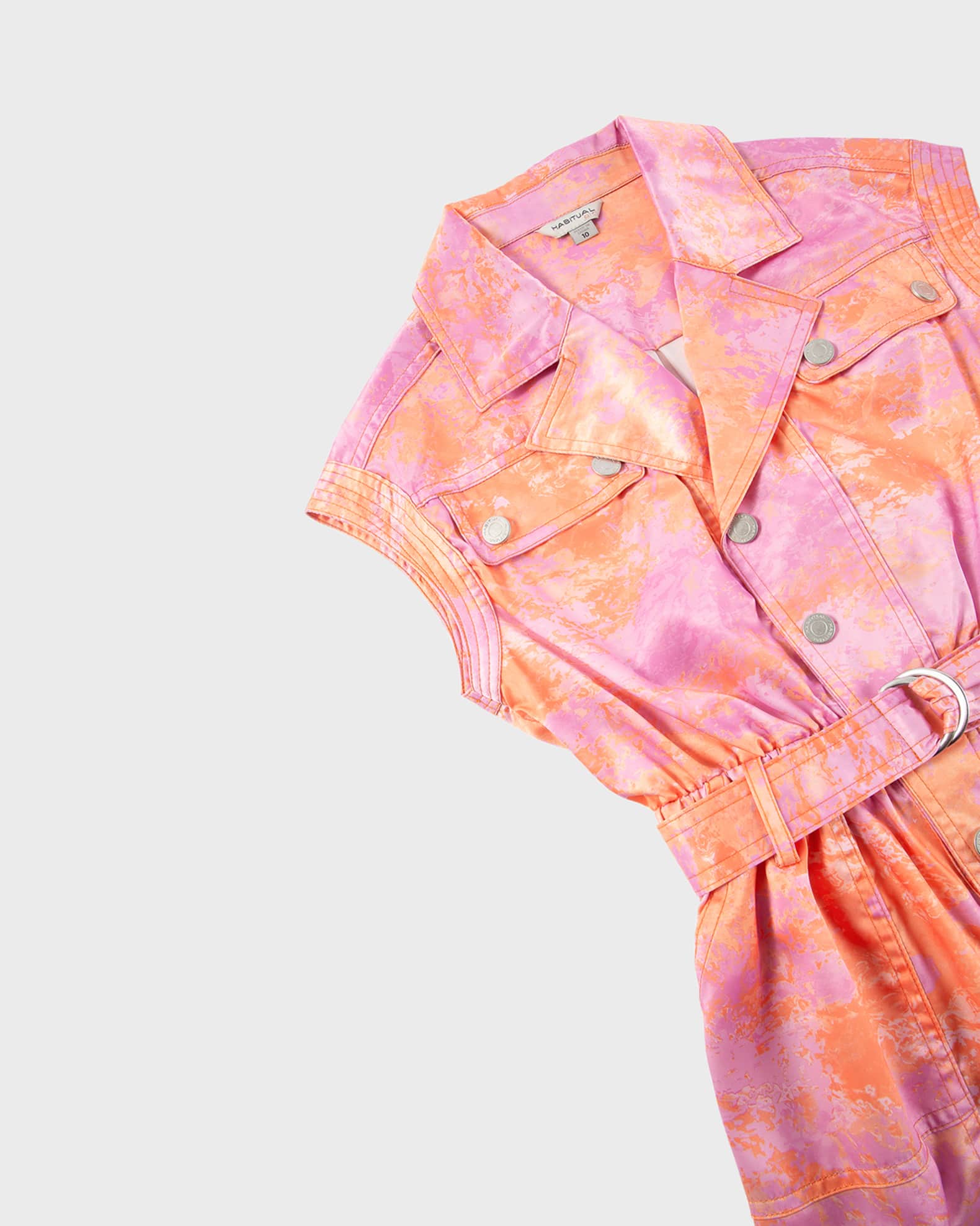 Habitual Girl's Tie Dye Utility Romper, Size 7-16 | Neiman Marcus