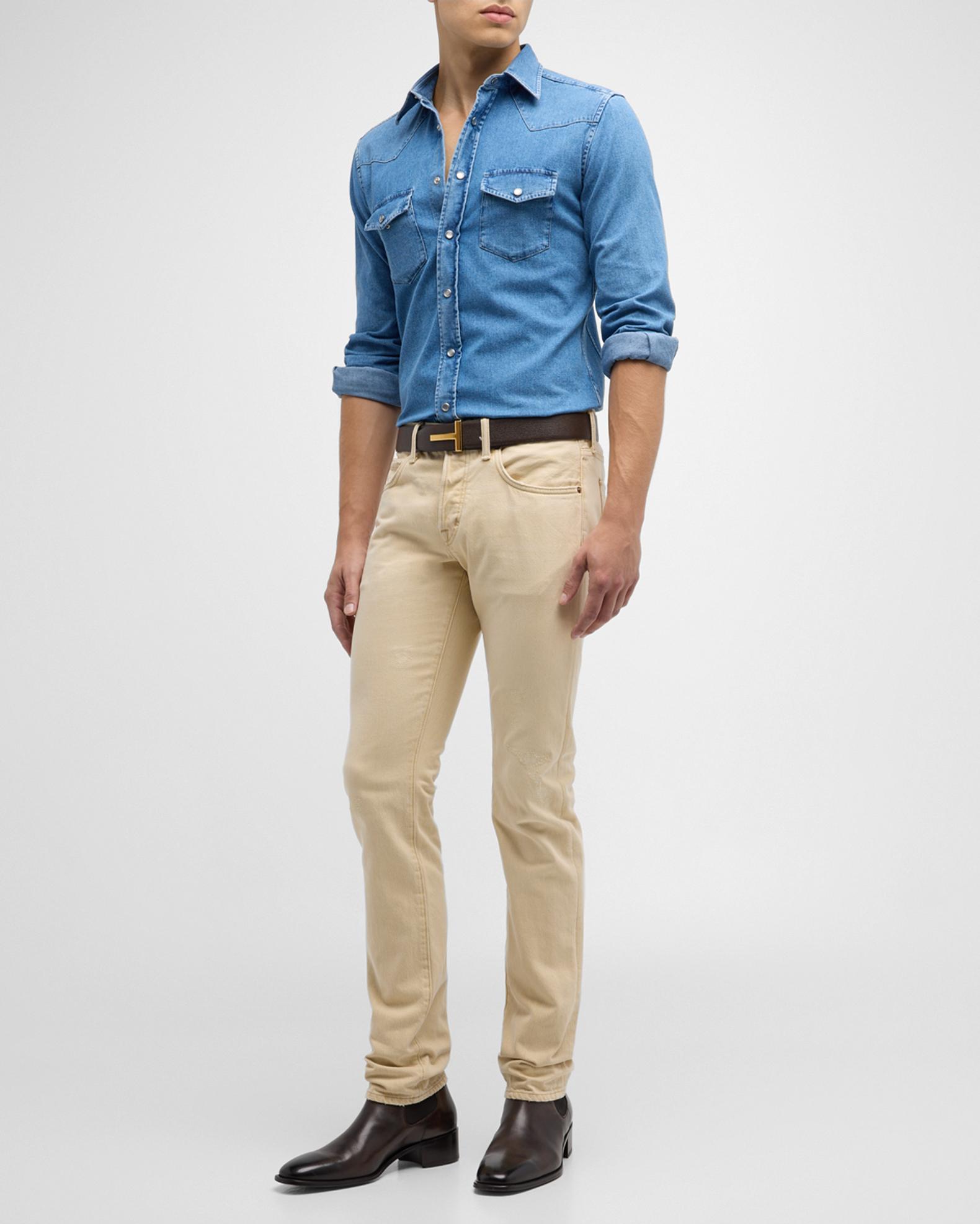TOM FORD Men's Slim Fit 5-Pocket Pants | Neiman Marcus