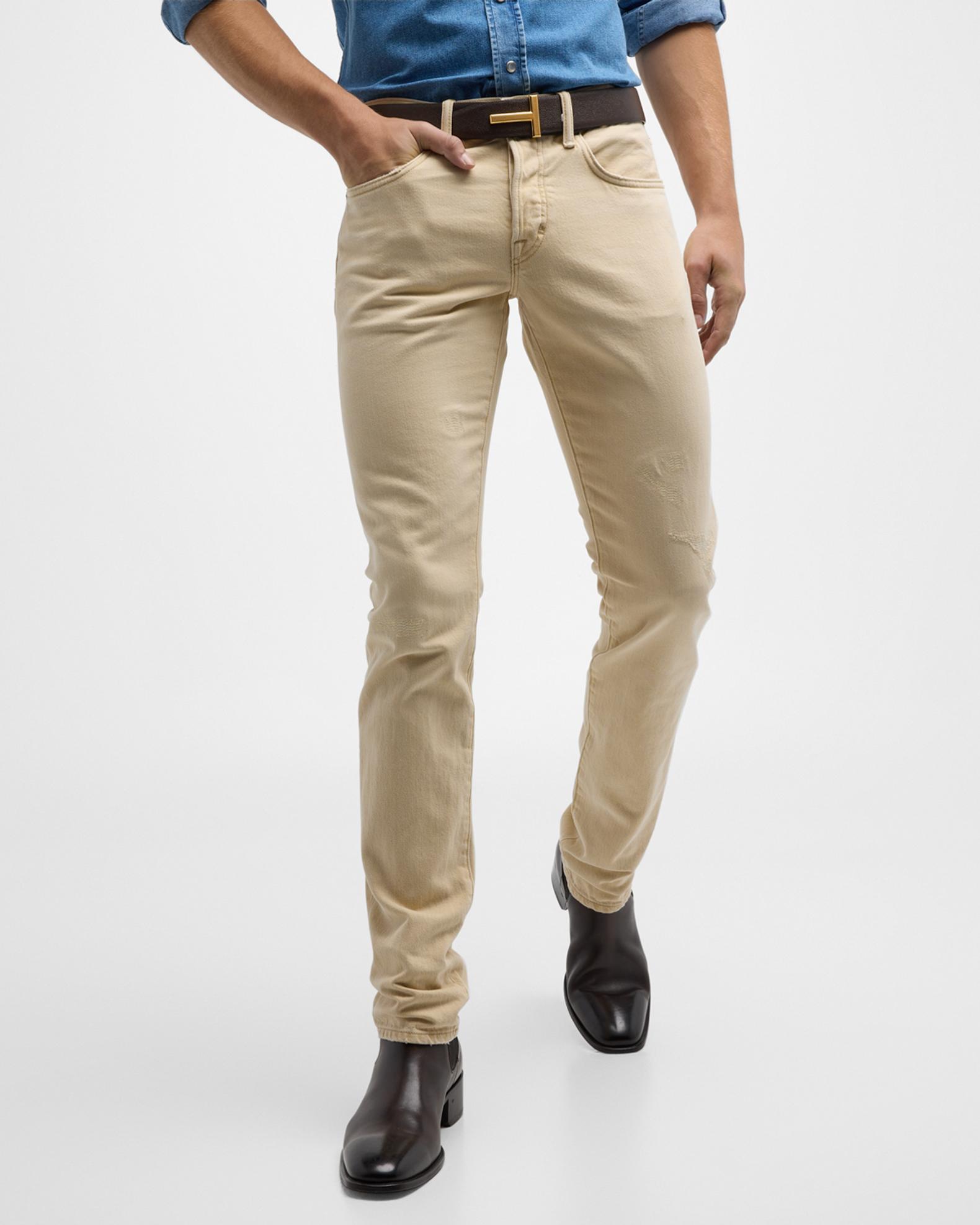 TOM FORD Men's Slim Fit 5-Pocket Pants | Neiman Marcus