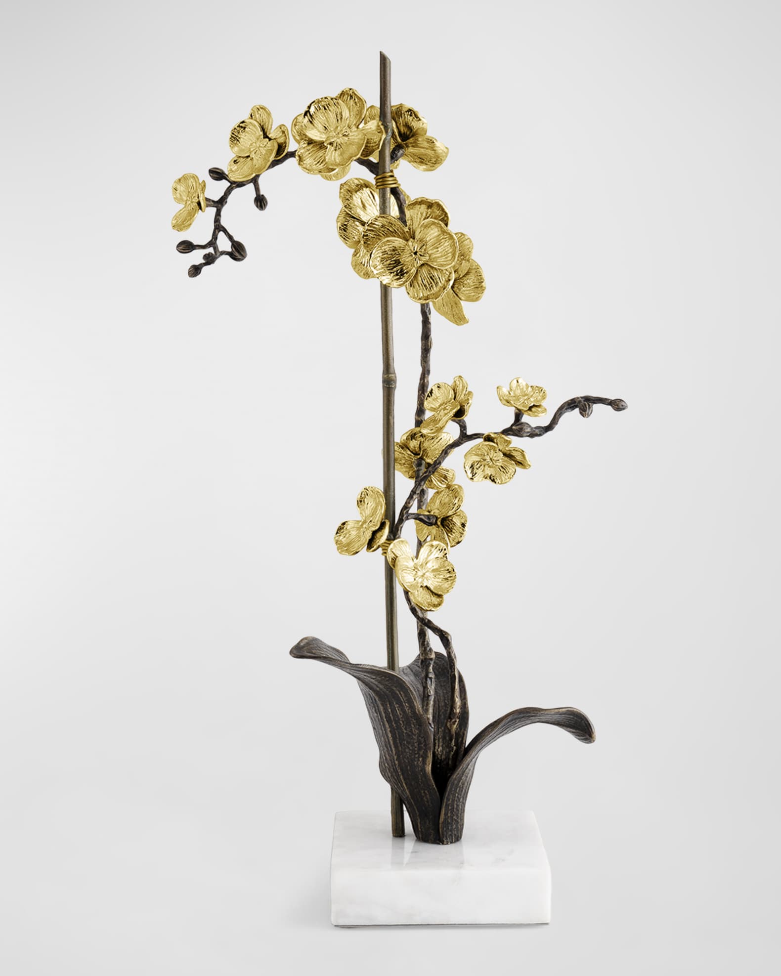 Michael Aram Gold Orchid Large Stem Sculpture - 22"T | Neiman Marcus