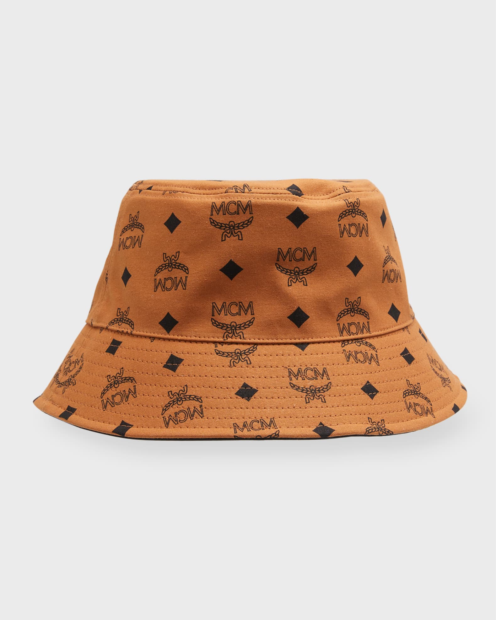 MCM Men's Visetos Reversible Bucket Hat | Neiman Marcus