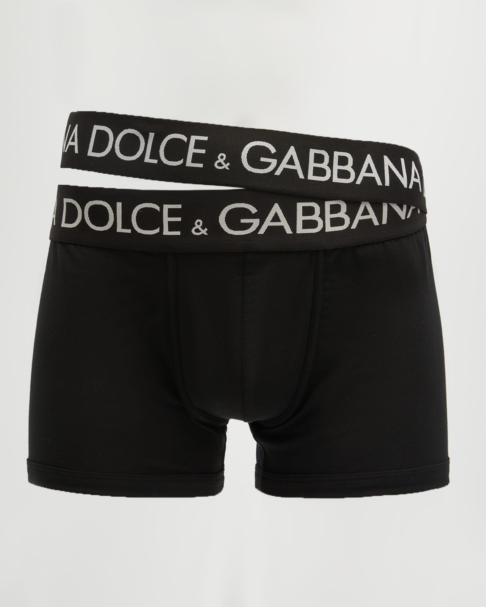 Dolce&Gabbana Men's Double Waistband Boxer Briefs | Neiman Marcus