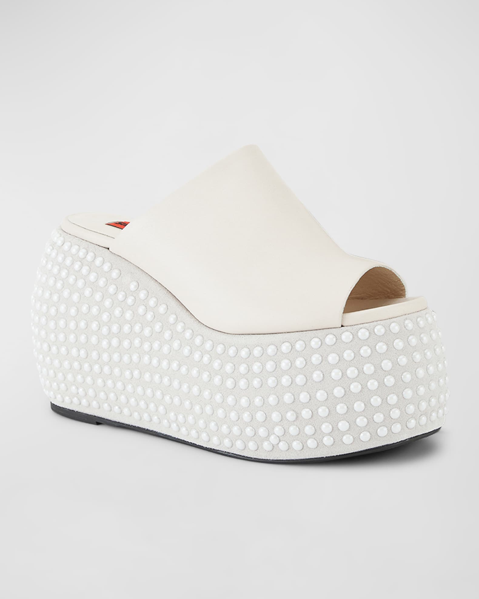 SIMONMILLER Bubble Beaded Wedge Platform Sandals | Neiman Marcus