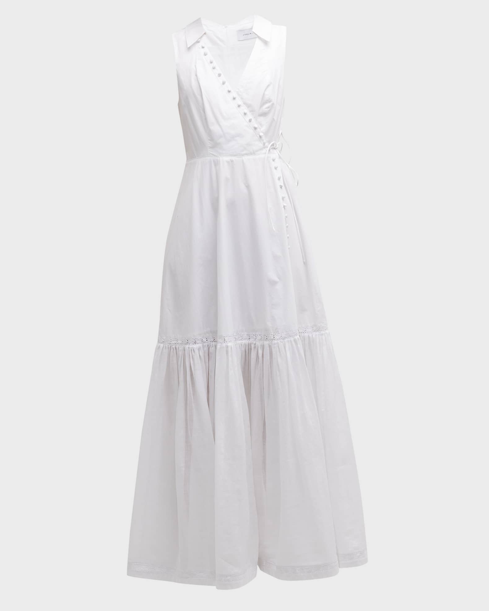 JOSLIN Camilla Sleeveless Button-Front Maxi Dress | Neiman Marcus