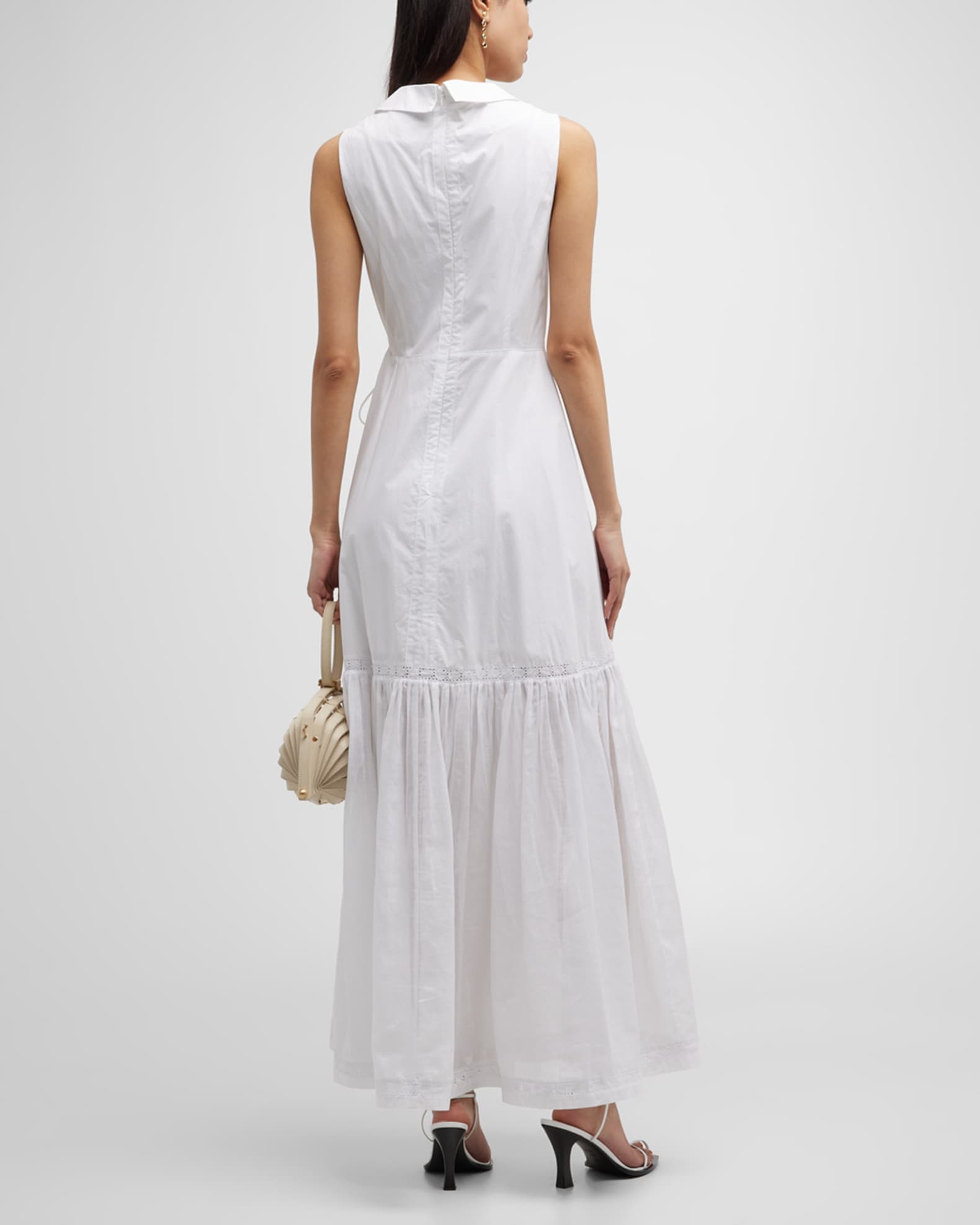 JOSLIN Camilla Sleeveless Button-Front Maxi Dress | Neiman Marcus