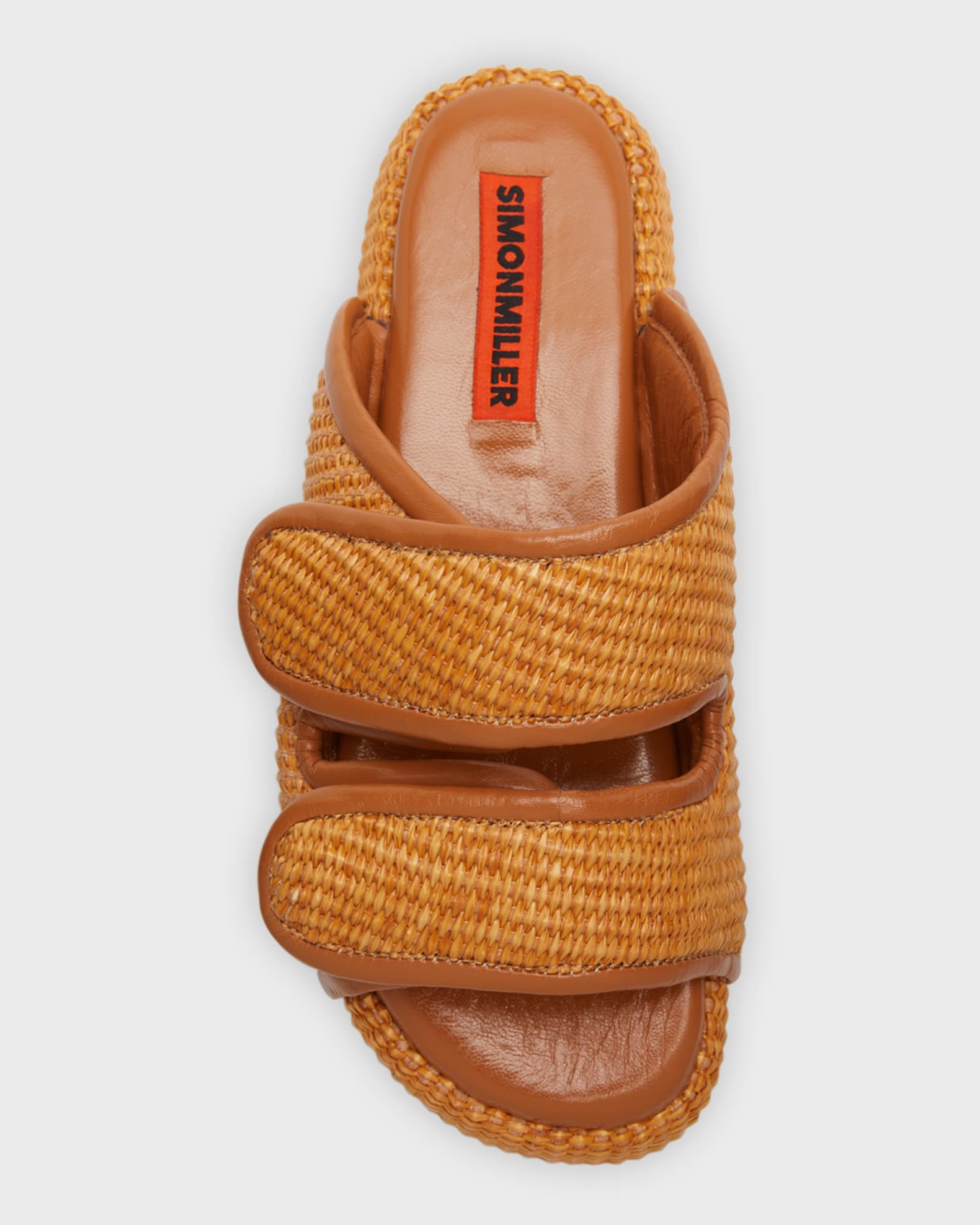 SIMONMILLER Cro Woven Dual-Grip Slide Sandals | Neiman Marcus