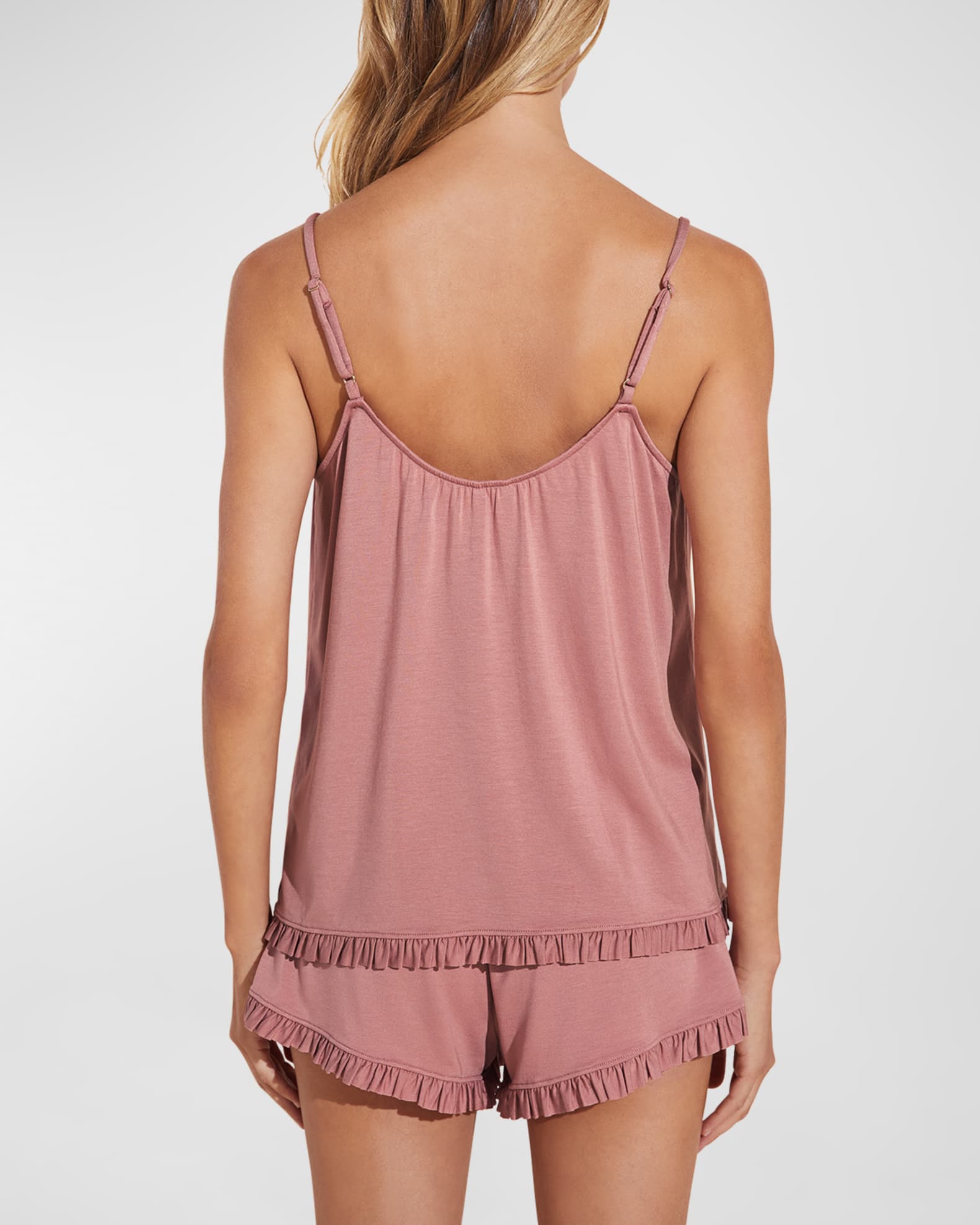 Eberjey Gisele Ruffle Cami & Shorts Pajama Set | Neiman Marcus