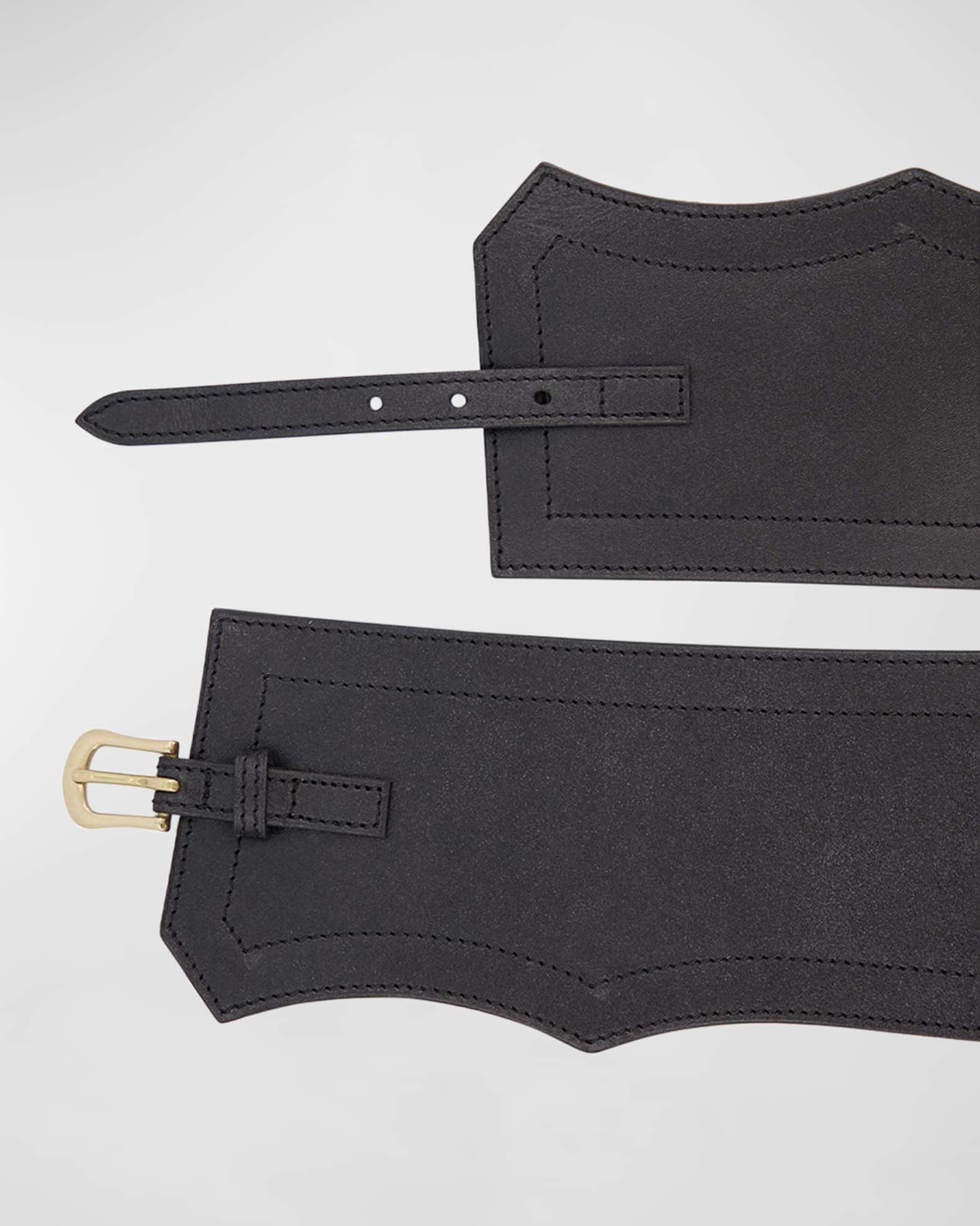 Vaincourt Paris L'Affectueuse Inverted Scallop Waist Belt | Neiman Marcus
