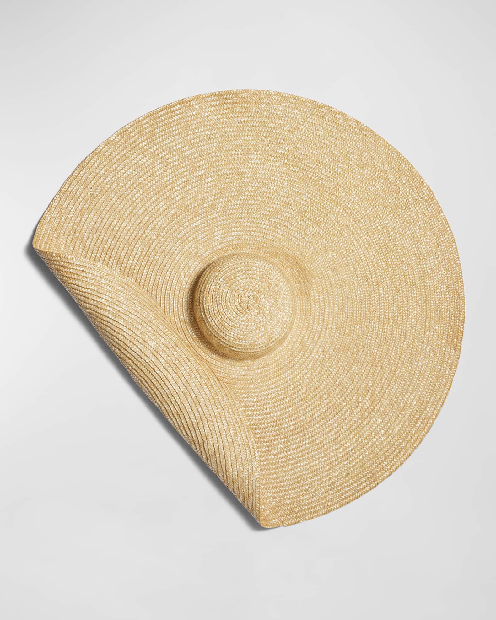 Jacquemus Le Chapeau Bomba Straw Wide Brim Hat | Neiman Marcus