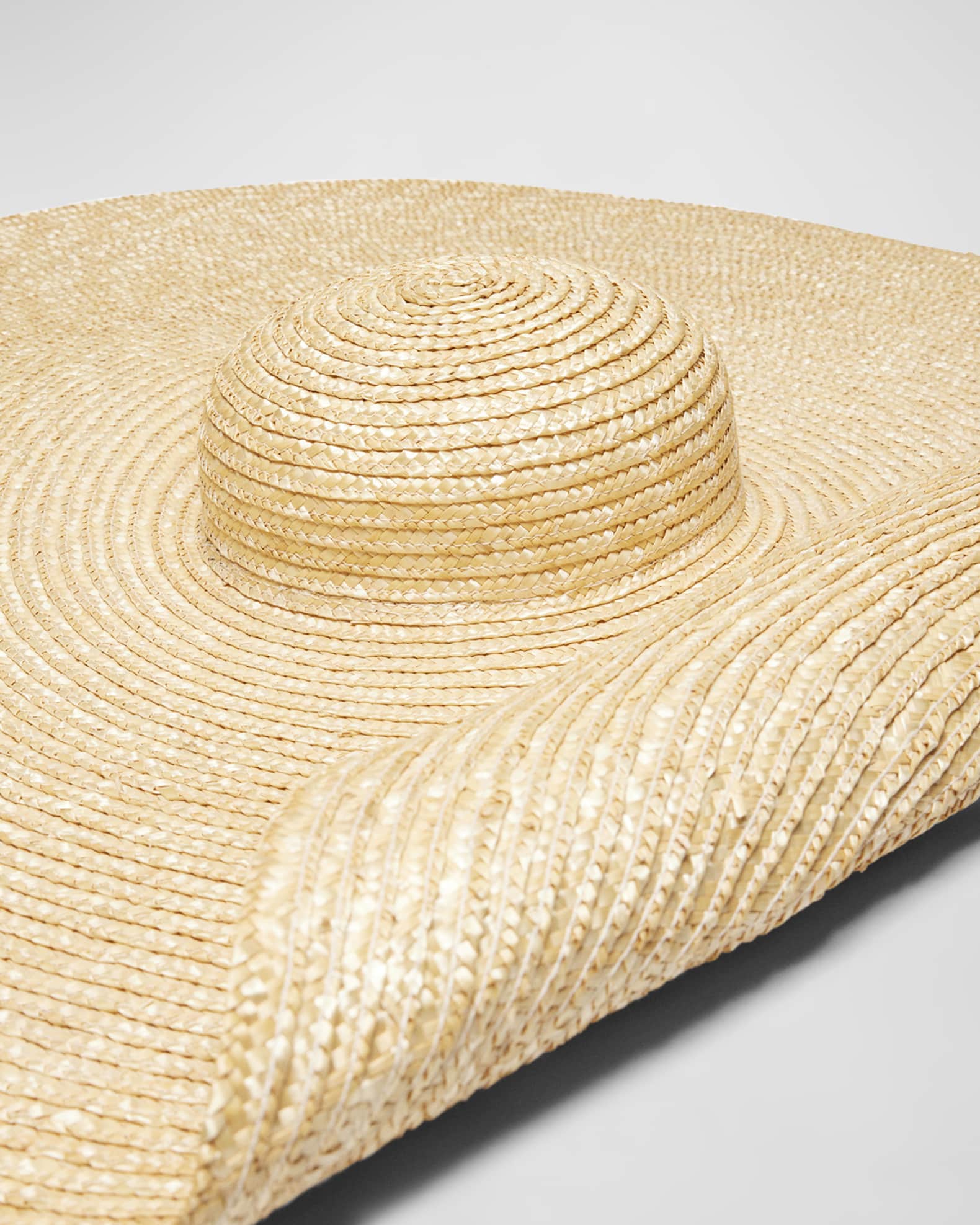 Jacquemus Le Chapeau Bomba Straw Wide Brim Hat | Neiman Marcus
