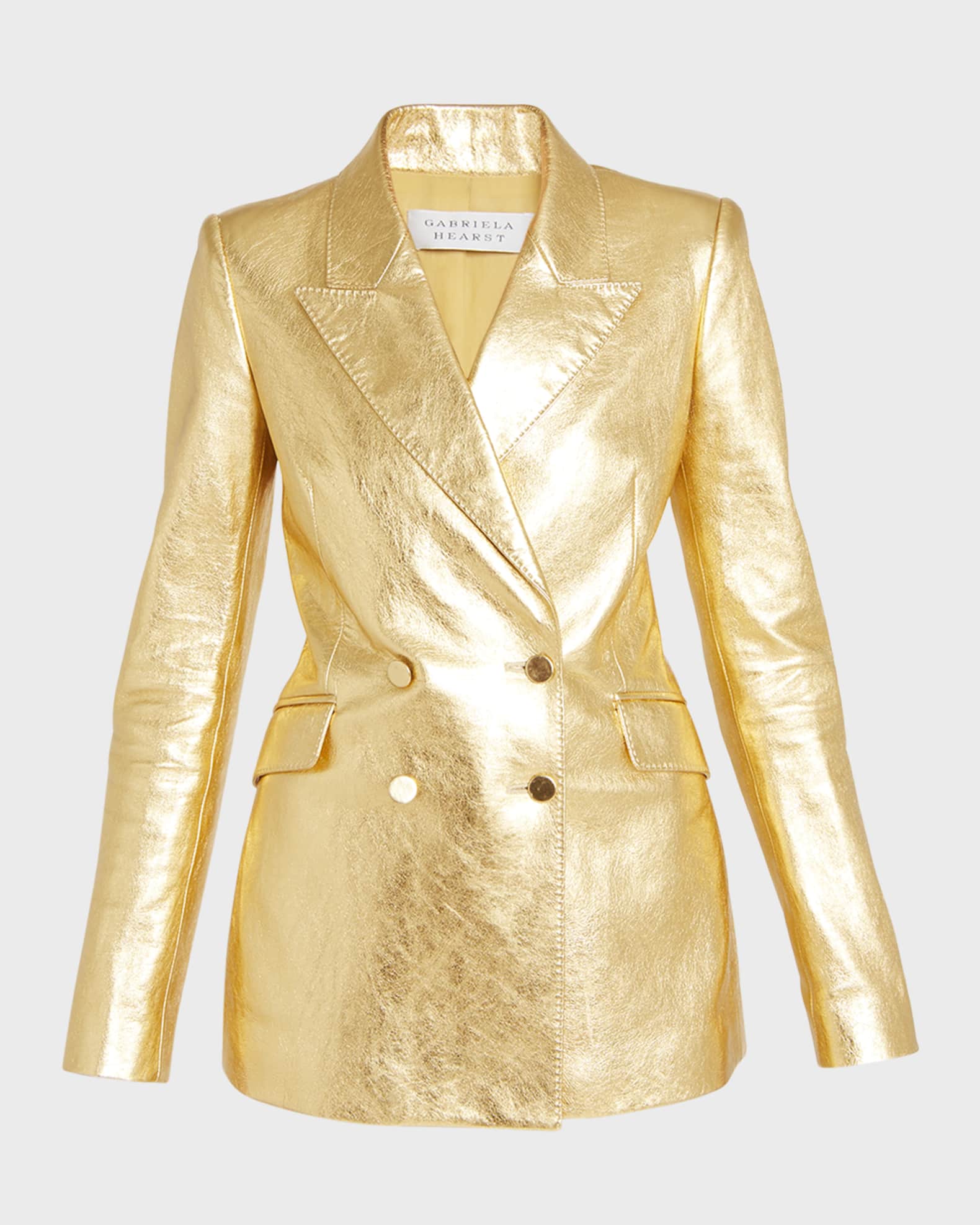 Metallic Leather Suit | Neiman Marcus