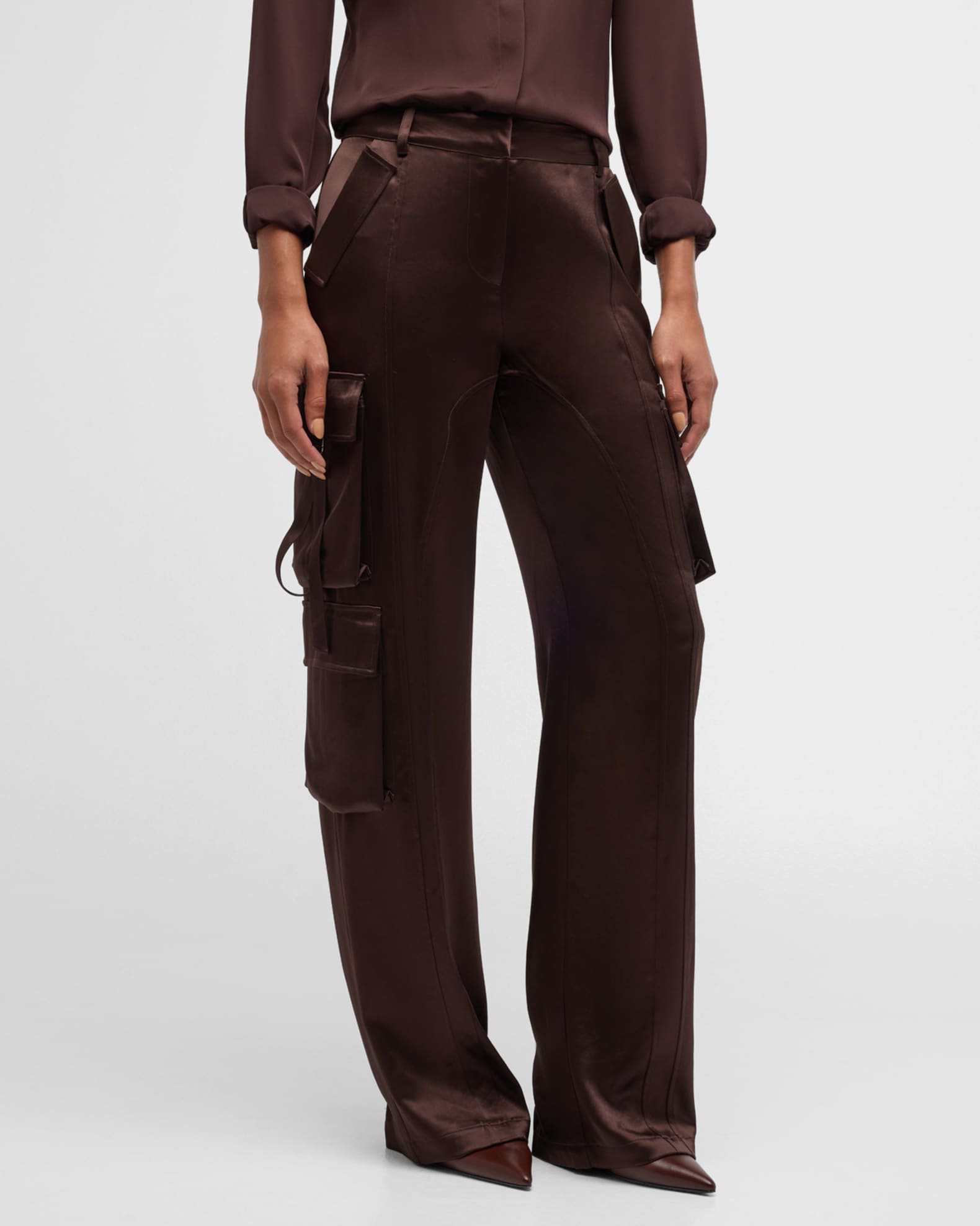 Retrofete André Satin Cargo Pants | Neiman Marcus