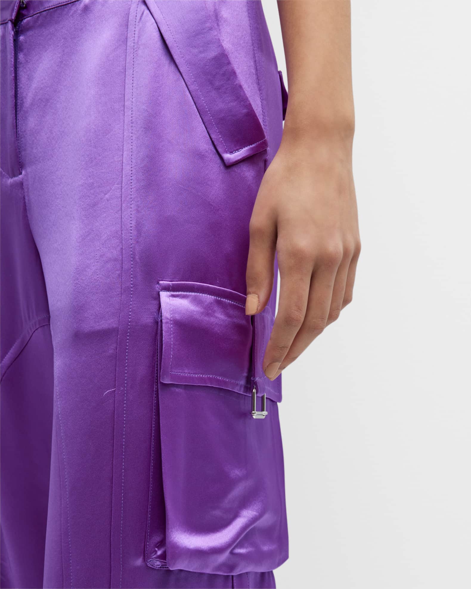 Retrofete André Satin Cargo Pants | Neiman Marcus
