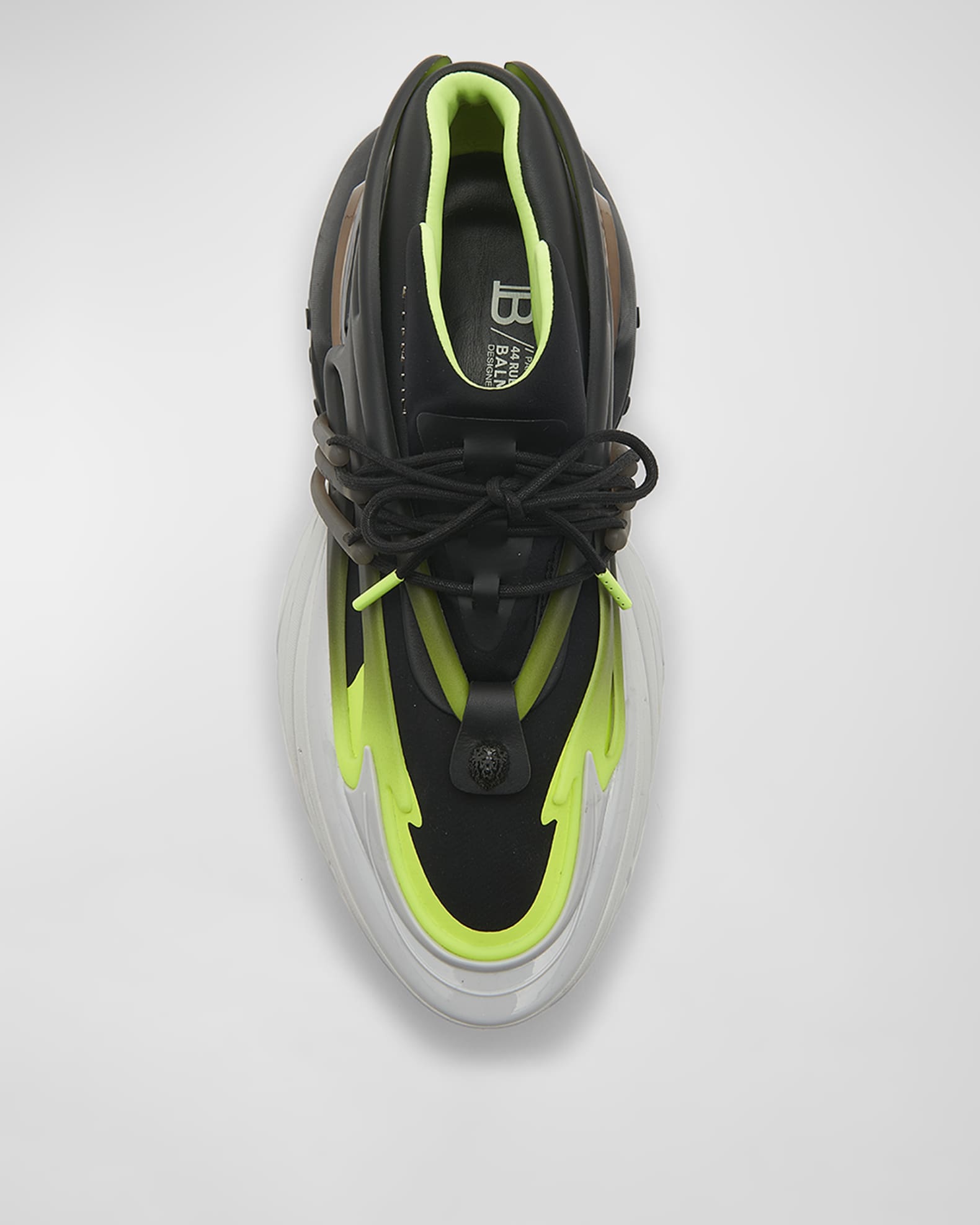 Balmain Men's Unicorn Neoprene and Leather Low-Top Trainers | Neiman Marcus