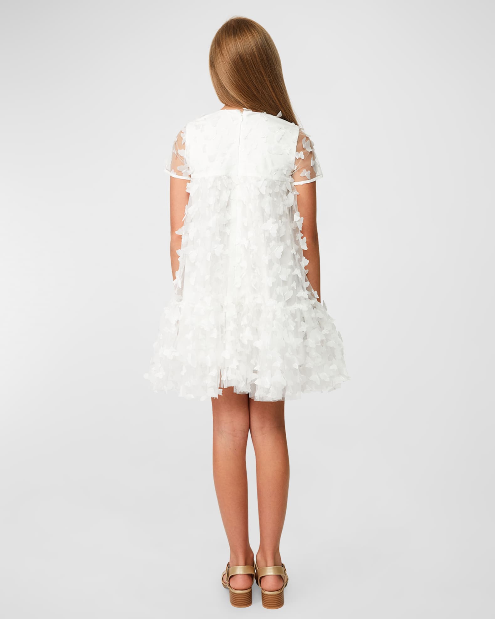 Bardot Junior Girl's 3D Butterfly Tiered Dress, Size 4-14 | Neiman Marcus