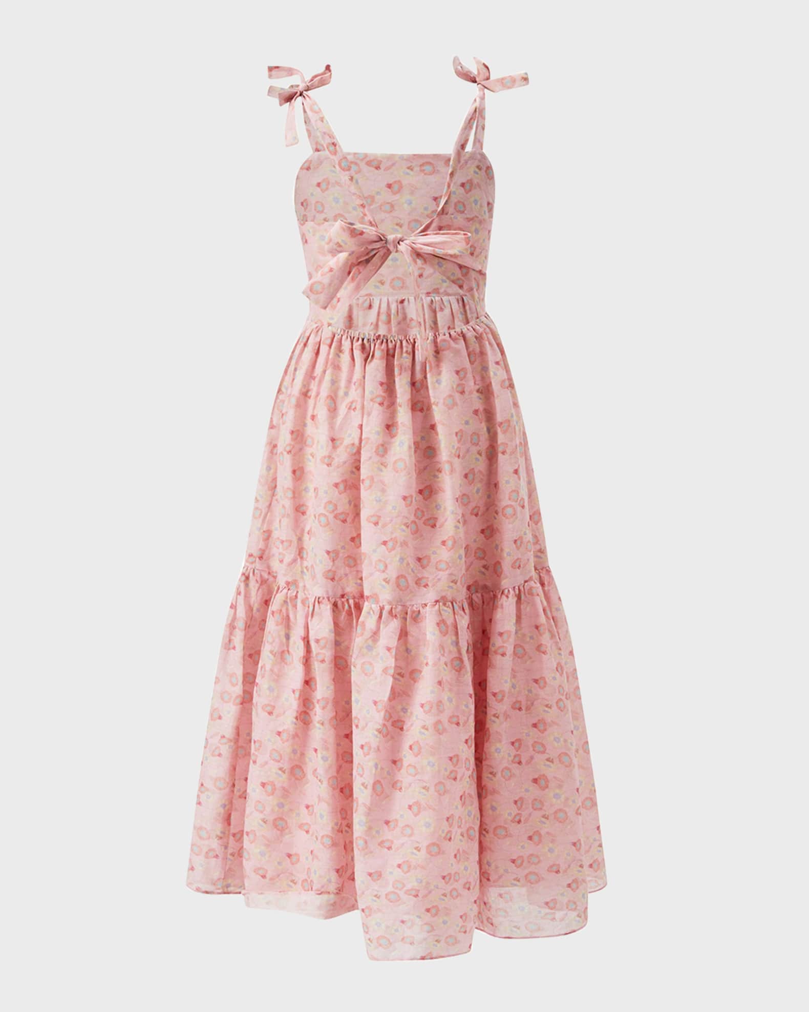 Bardot Junior Girl's Tiered Floral-Print Open Back Dress, Size 8-14 ...