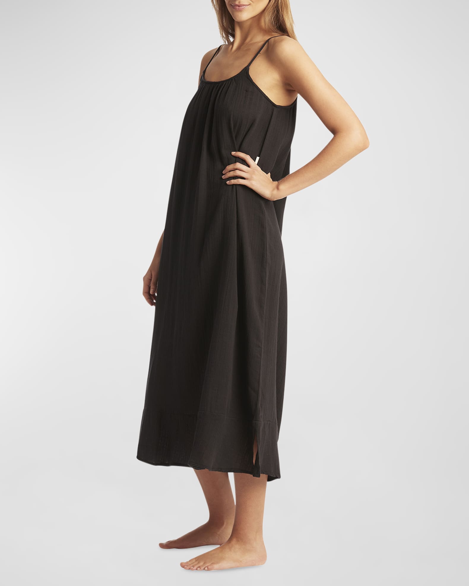 Sea Level Swim Sunset Cotton Gauze Maxi Sun Dress | Neiman Marcus