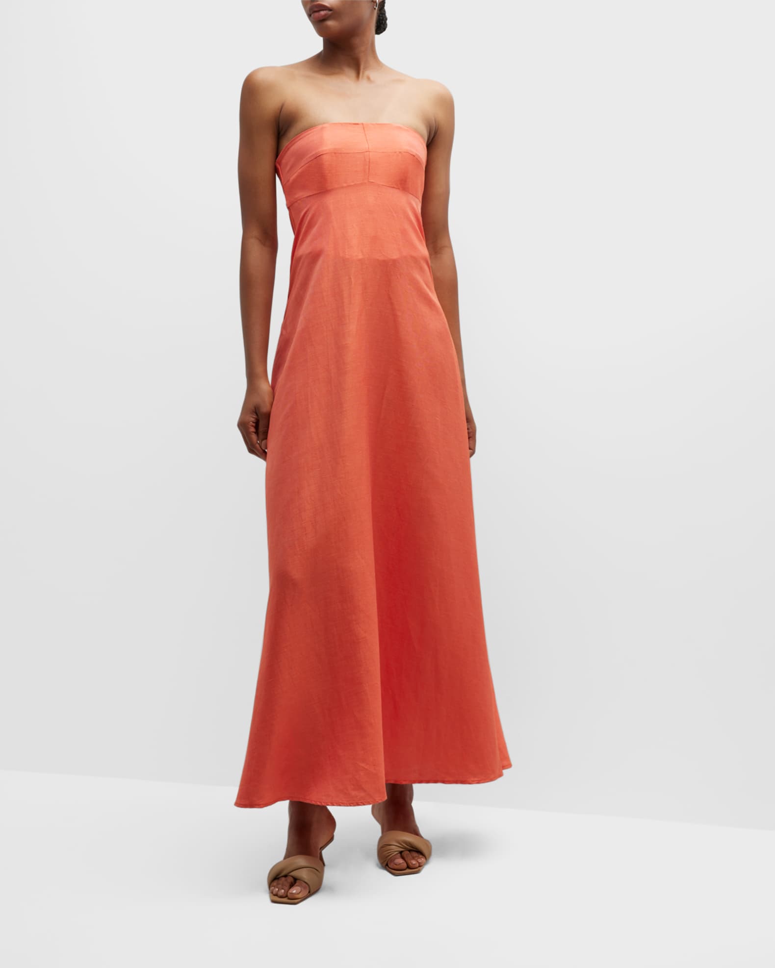 BONDI BORN Montenegro Strapless Empire Maxi Dress | Neiman Marcus