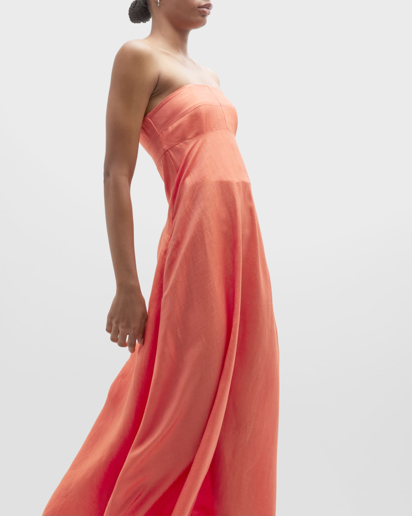 BONDI BORN Montenegro Strapless Empire Maxi Dress | Neiman Marcus