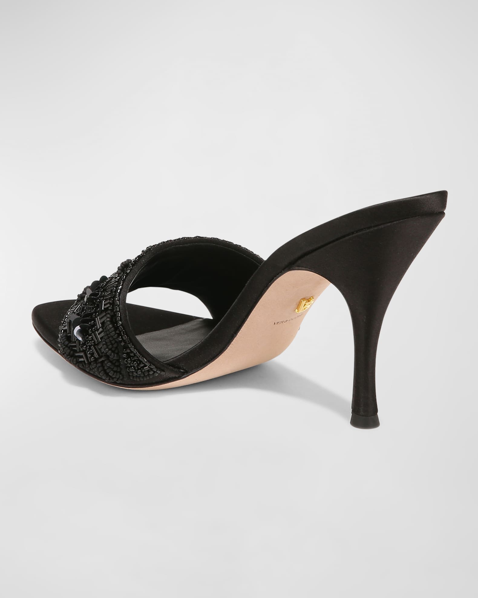 Veronica Beard Braxton Beaded Mule Sandals | Neiman Marcus