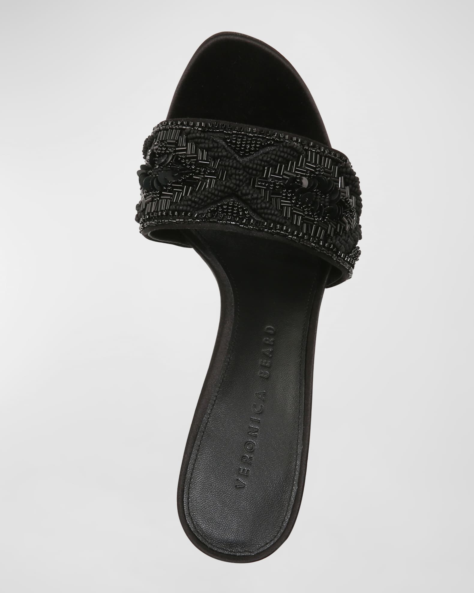 Veronica Beard Braxton Beaded Mule Sandals | Neiman Marcus