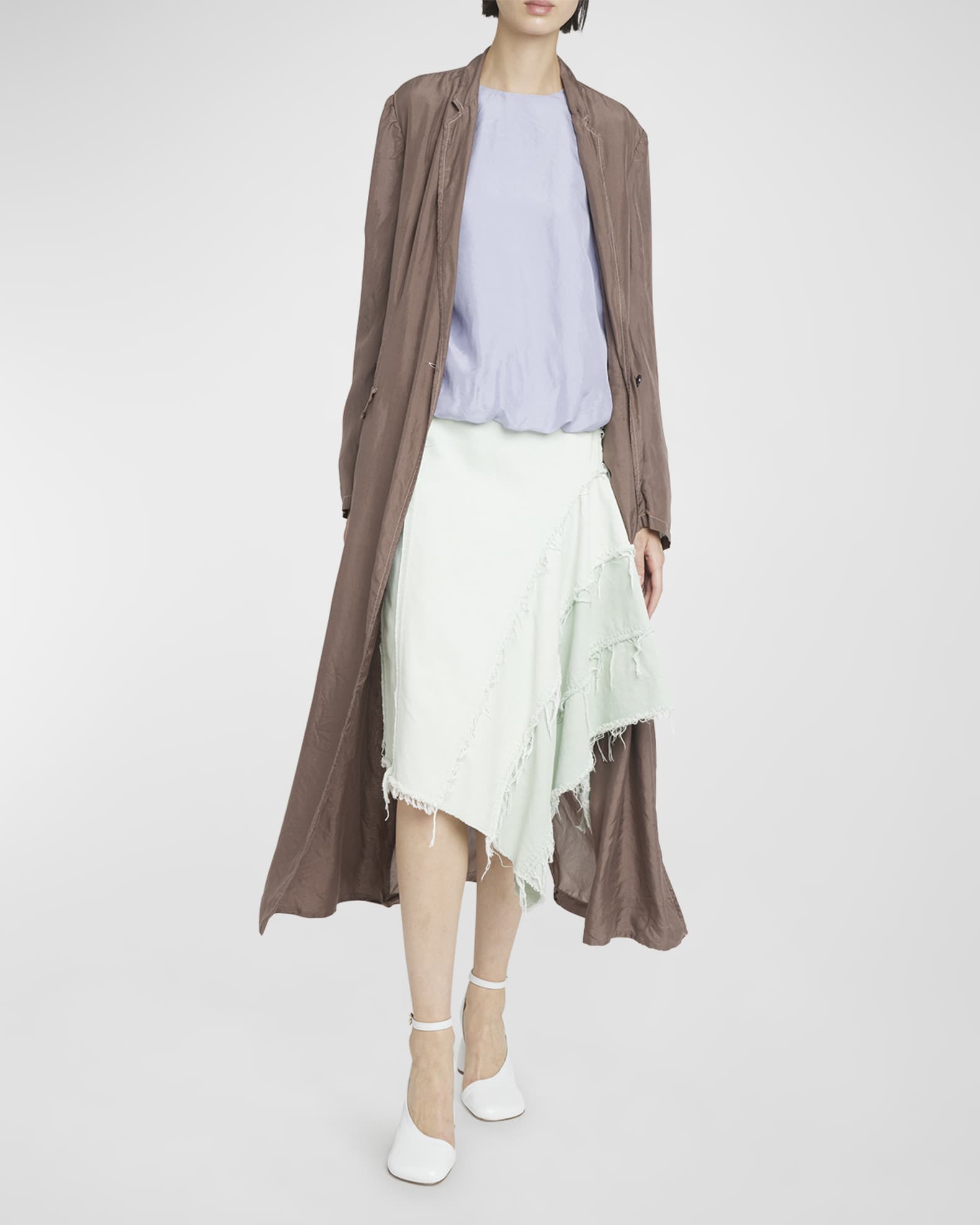 Dries Van Noten Bongo Long Trench Coat | Neiman Marcus