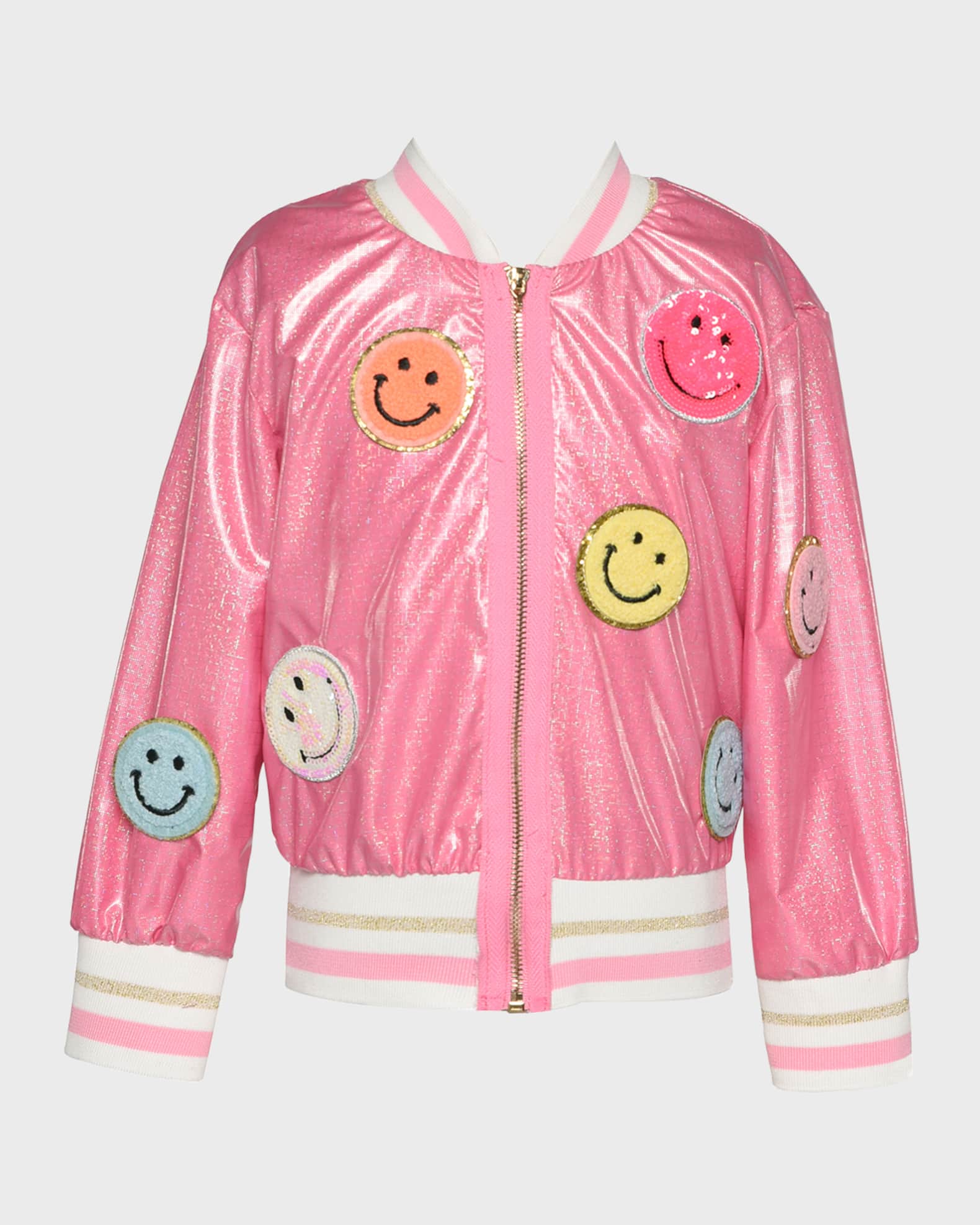 Girl's Smiley Faces Bomber Jacket Collection | Neiman Marcus