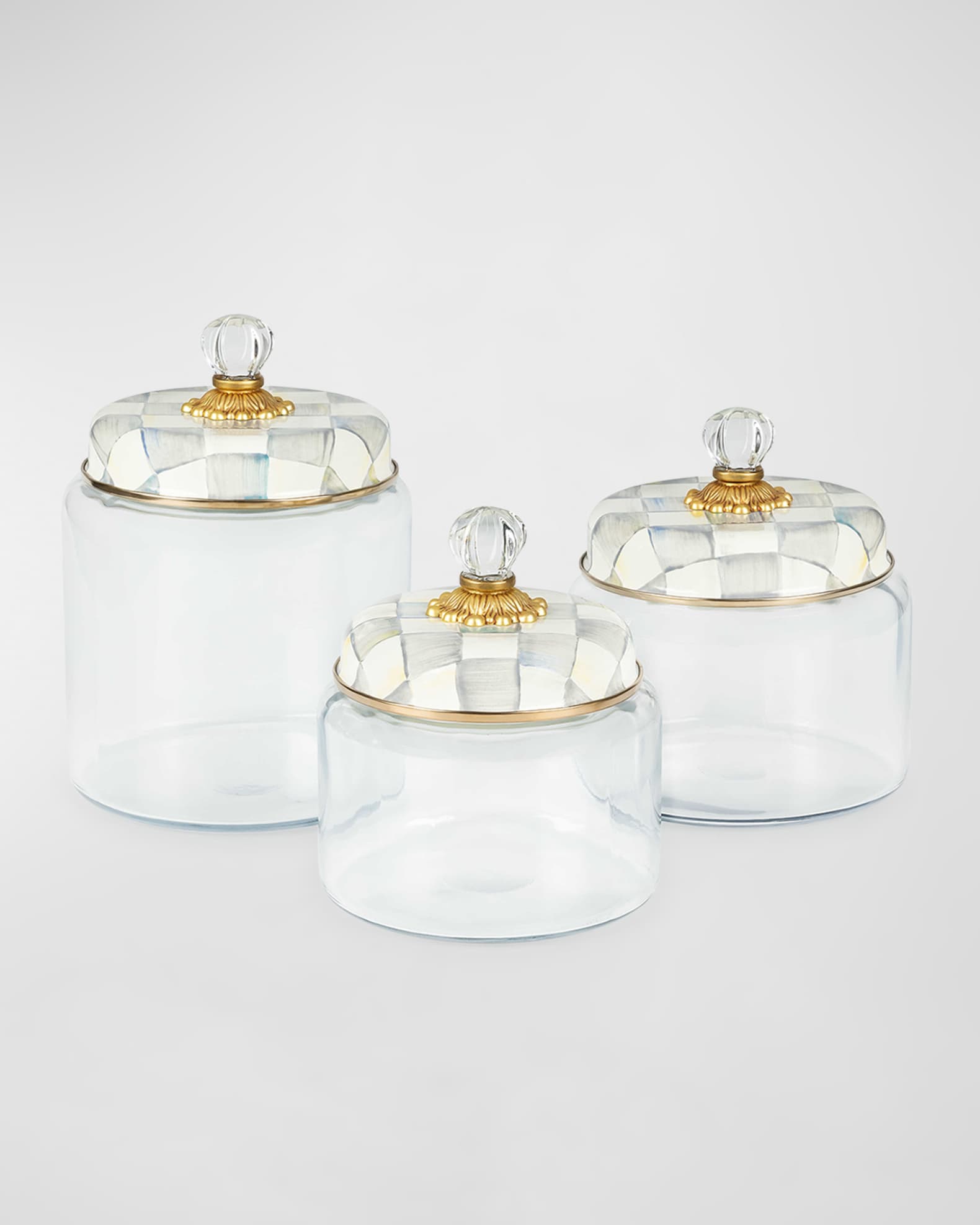 Sterling Check Kitchen Canister Collection | Neiman Marcus