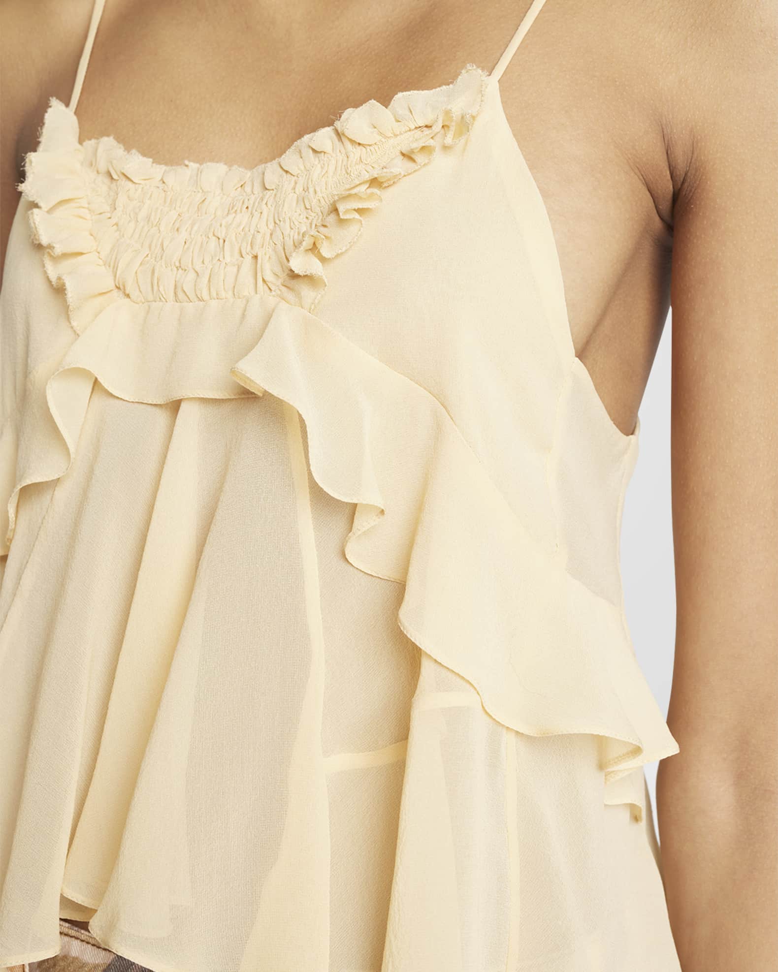 Isabel Marant Tamila Ruffled Cami Top | Neiman Marcus