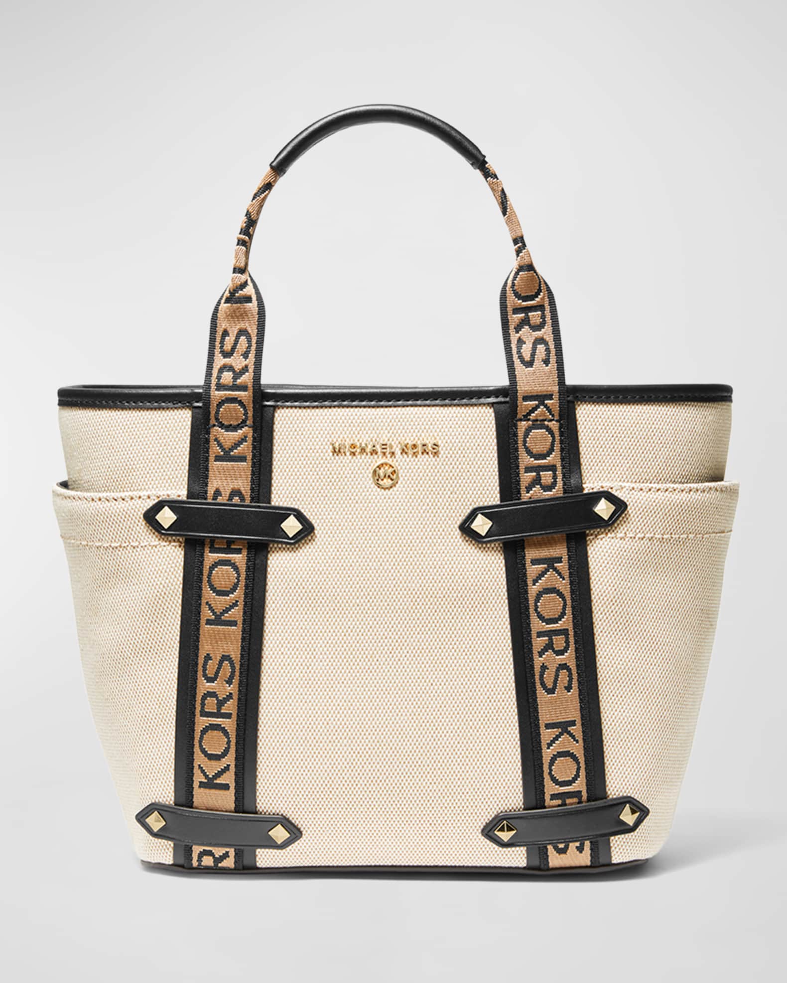 MICHAEL Michael Kors Small Logo Canvas Tote Bag | Neiman Marcus