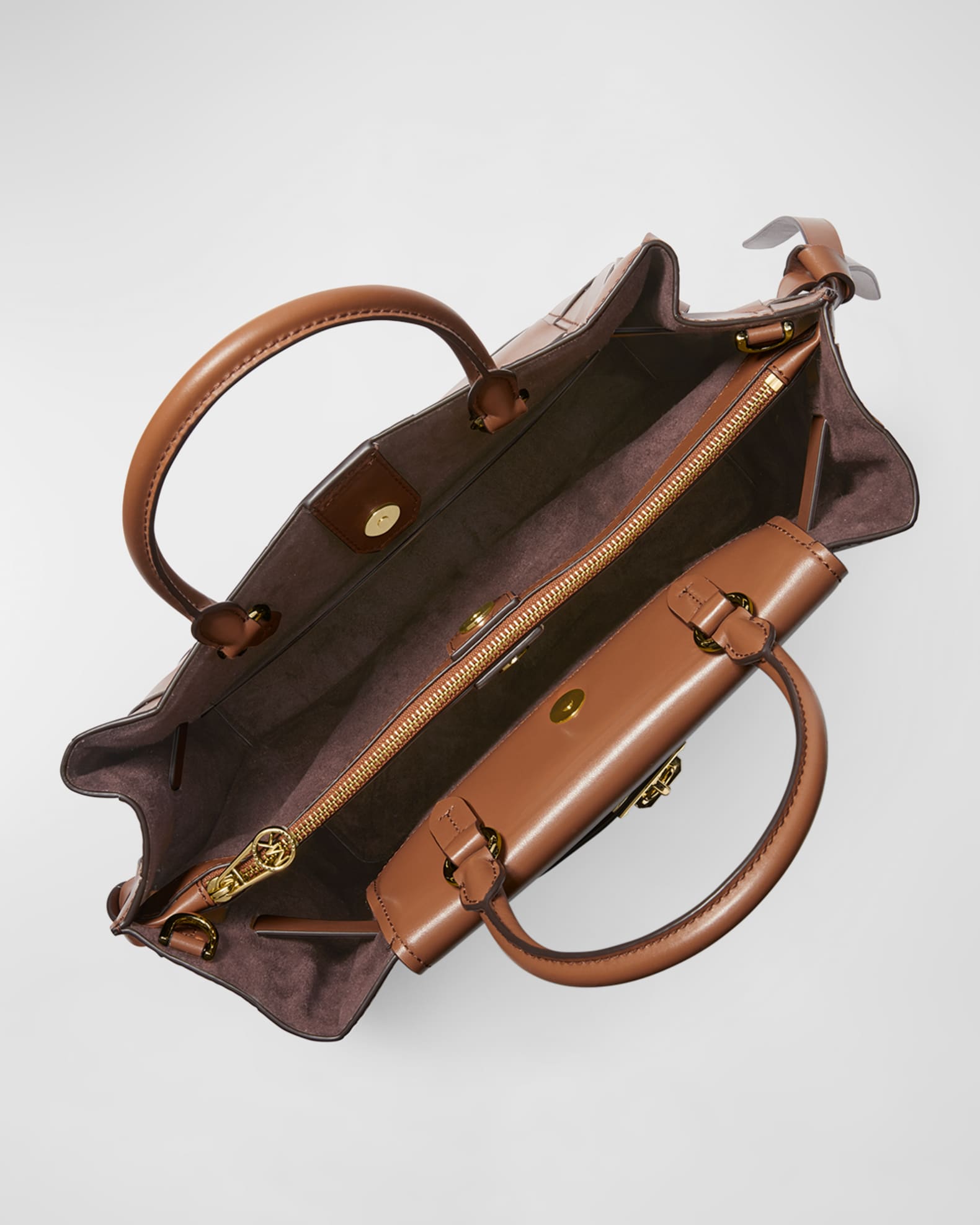 MICHAEL Michael Kors Hamilton Legacy Large Belted Woven Satchel Bag ...