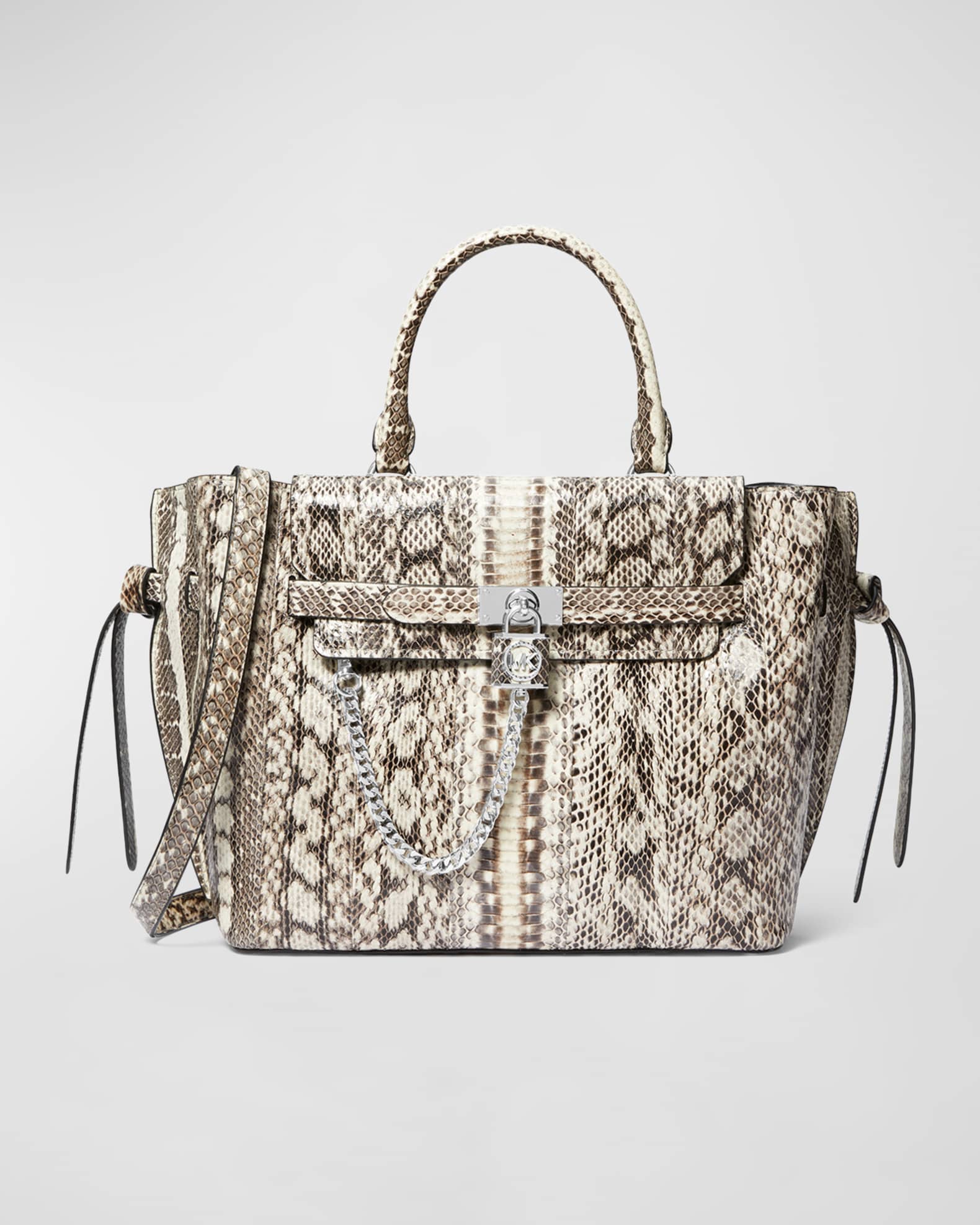 MICHAEL Michael Kors Hamilton Legacy Large Belted Snakeskin Satchel Bag ... MICHAEL Michael Kors Hamilton Legacy Large Belted Snakeskin Satchel Bag ...
