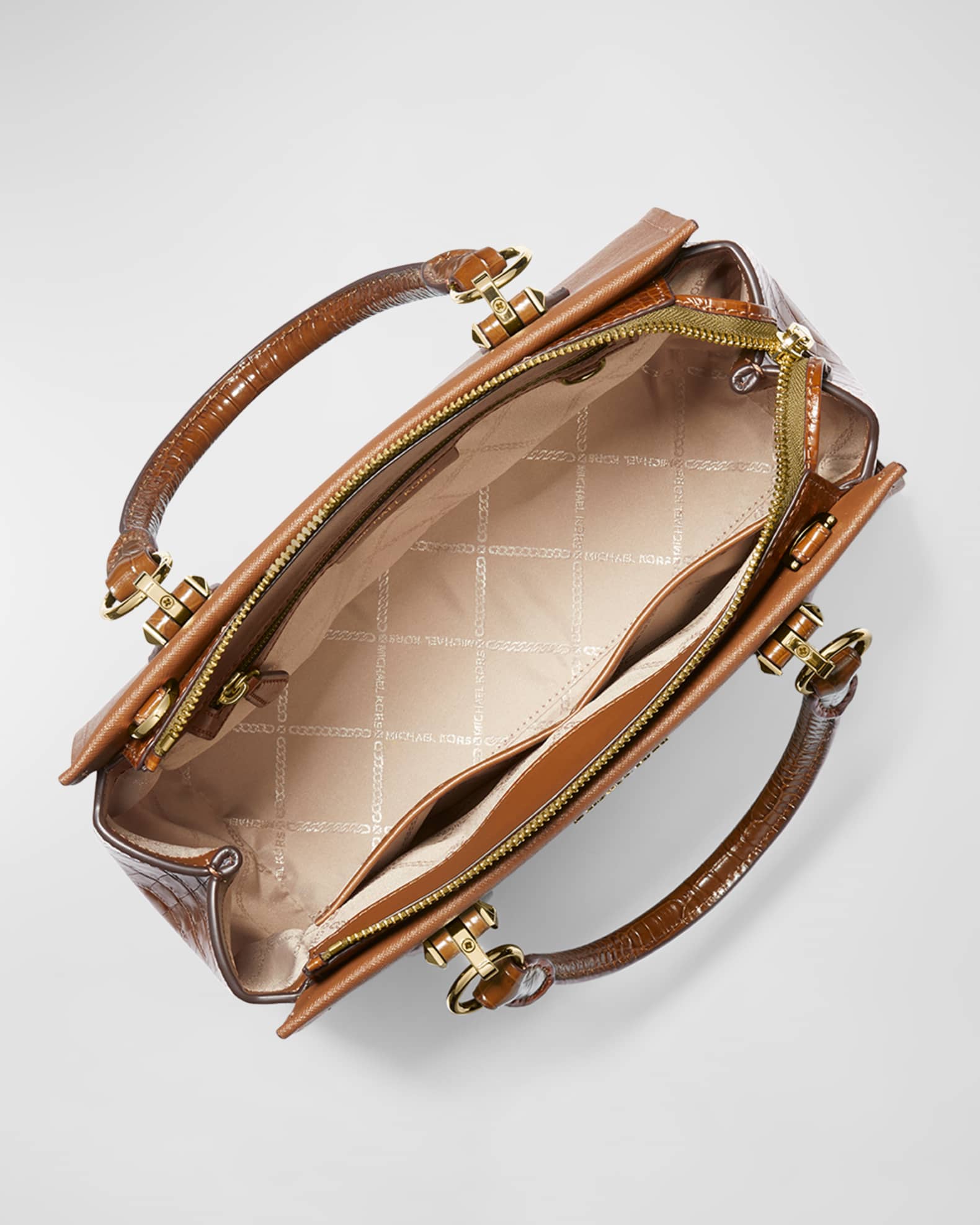 MICHAEL Michael Kors Marilyn Medium Leather Satchel Bag | Neiman Marcus