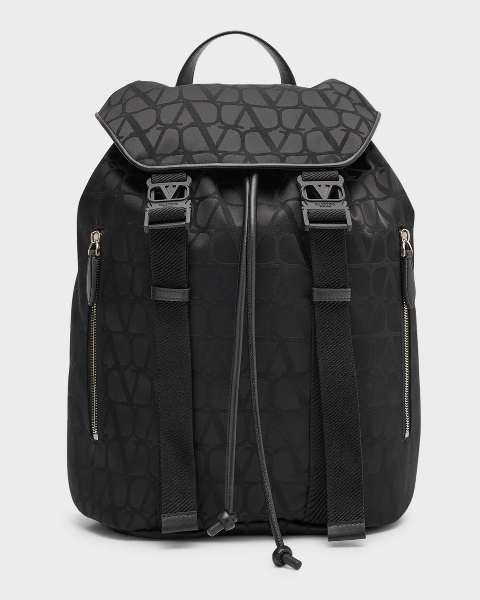 Valentino Garavani Men's Toile Iconographe Backpack | Neiman Marcus