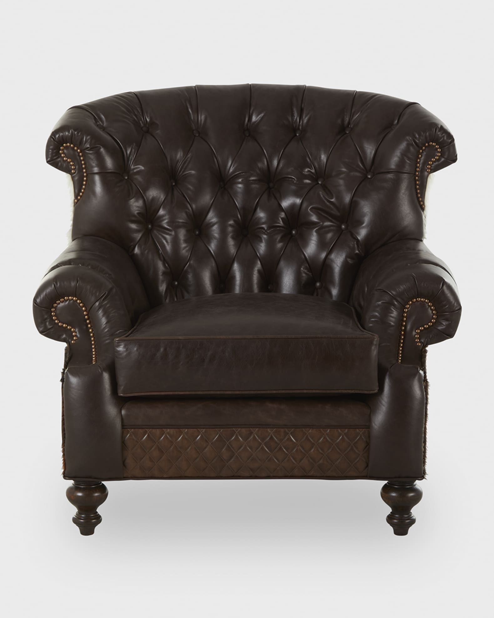 Old Hickory Tannery Freyja Leather & Hide Chair | Neiman Marcus