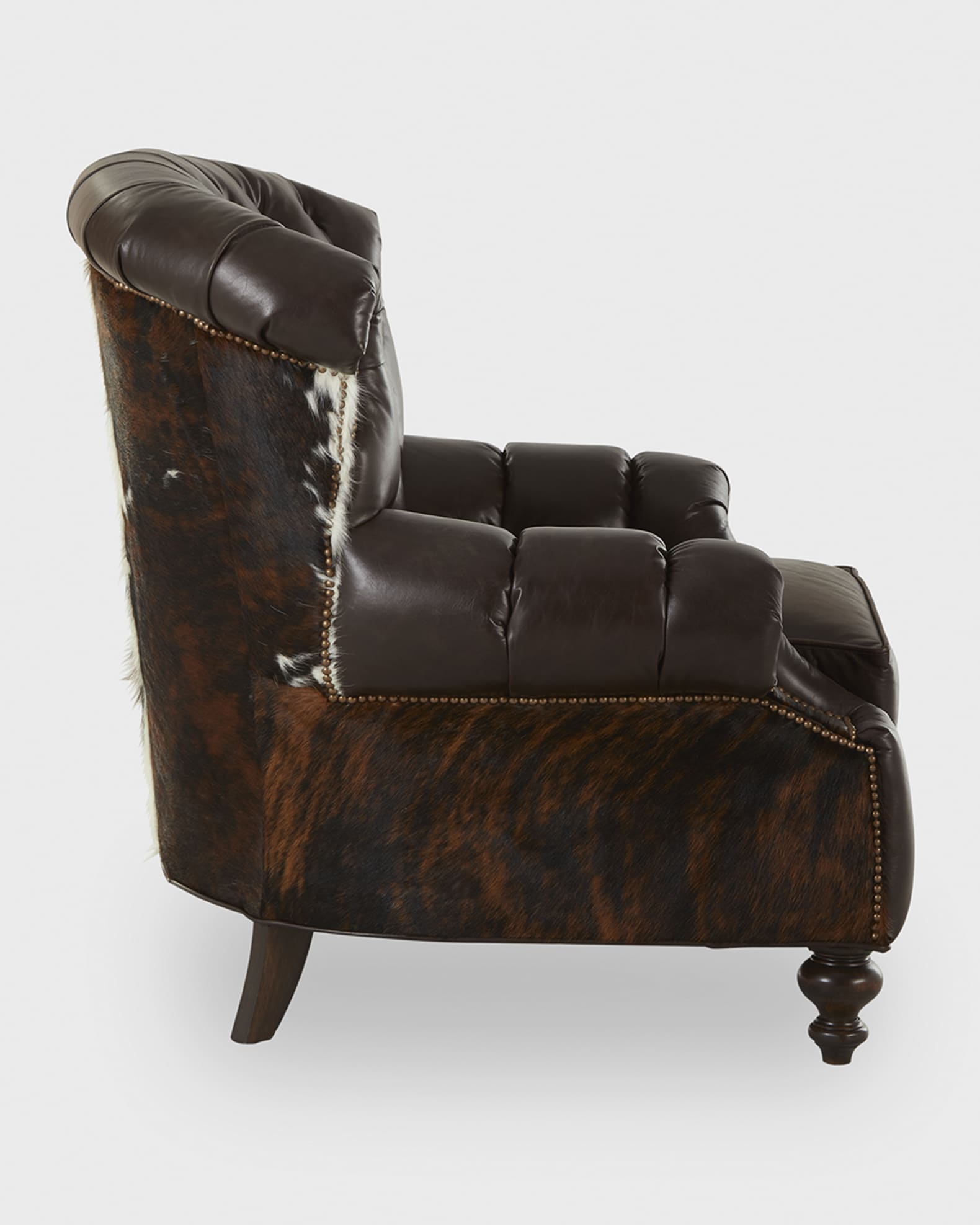 Old Hickory Tannery Freyja Leather & Hide Chair | Neiman Marcus